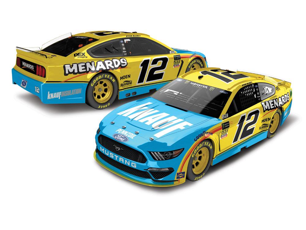 Ryan Blaney #12 Knauf/Menards 2019 Monster Energy NASCAR Cup Series by ...