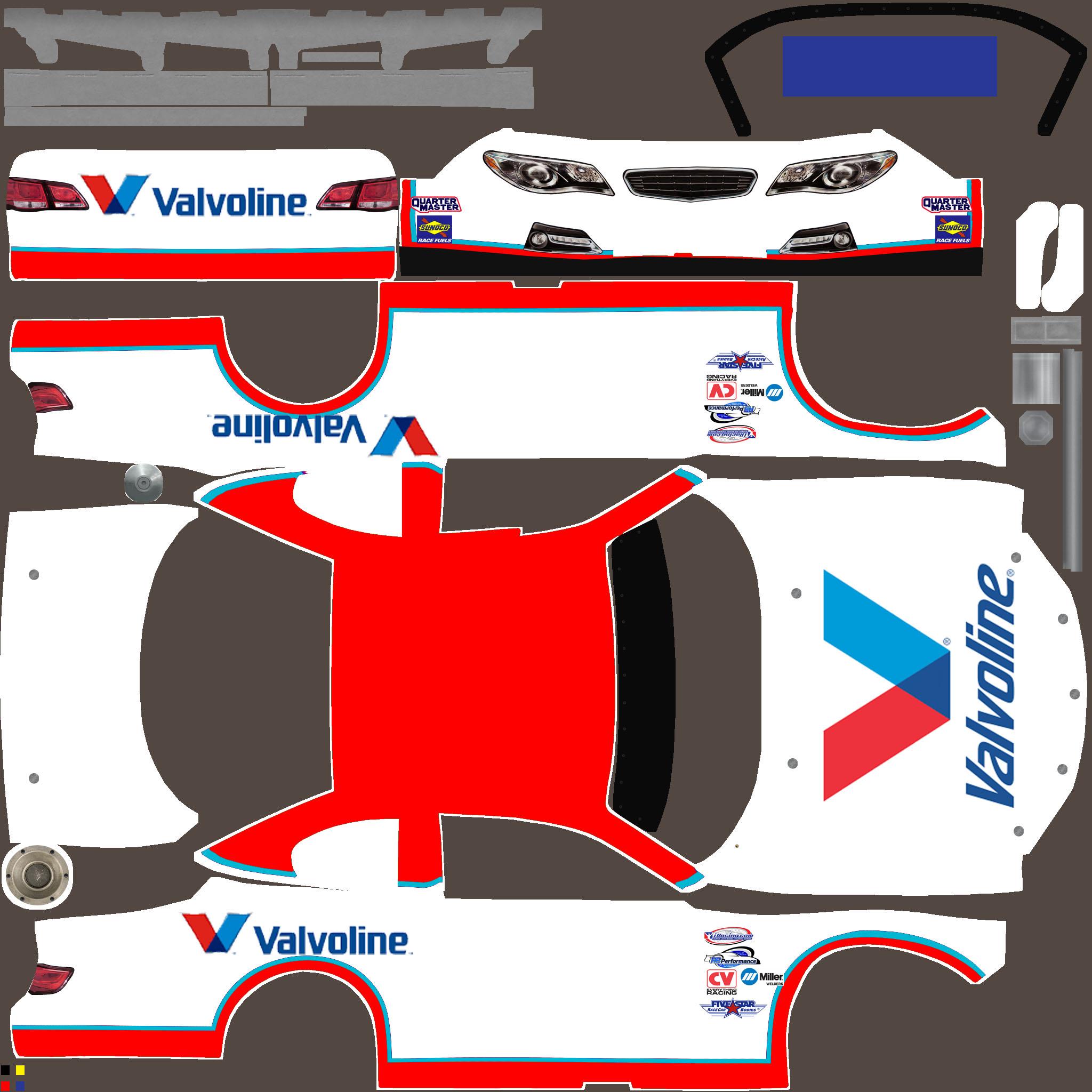 Valvoline Super Late Model by Levi Klatt - Trading Paints
