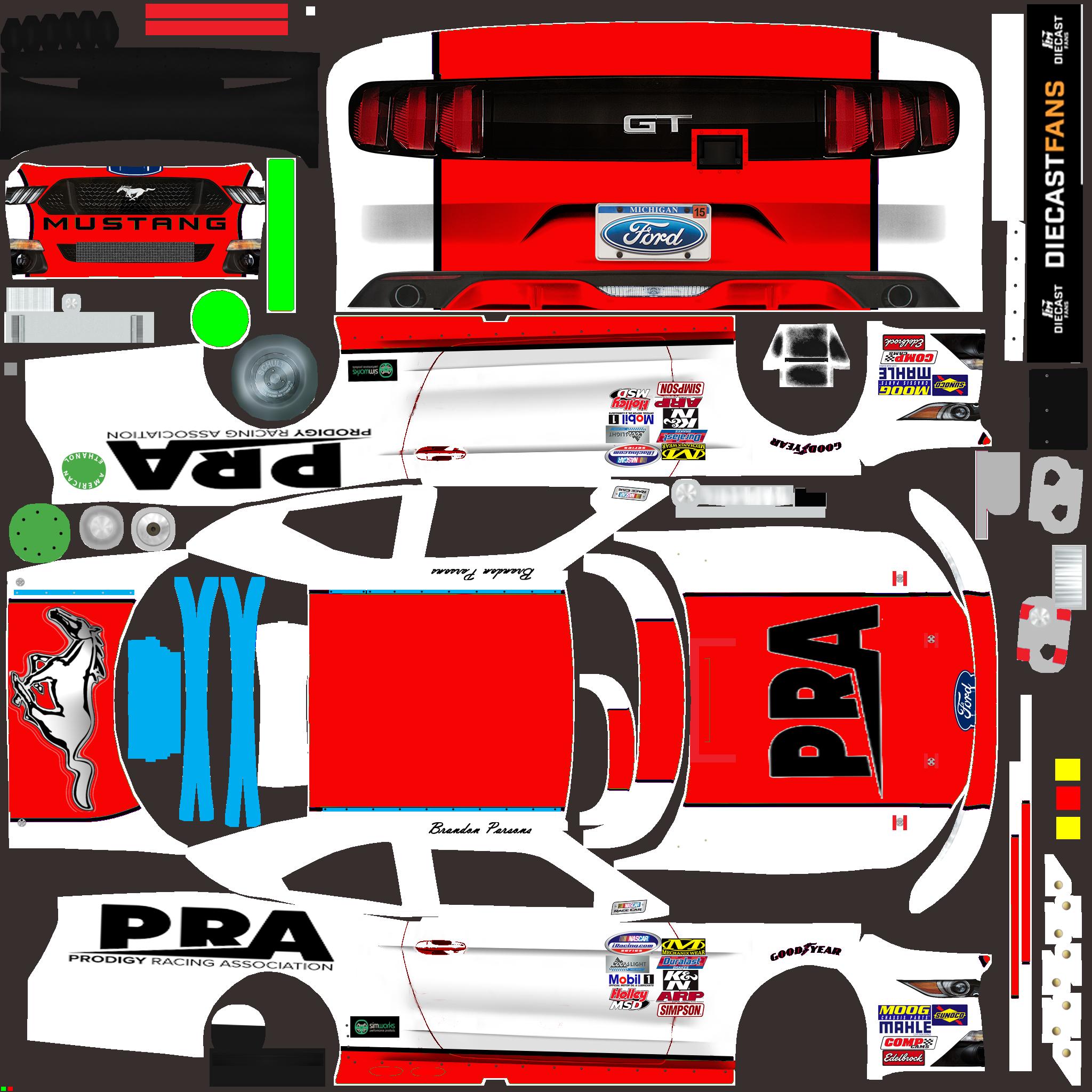 PRA Logo Mustang by Matthew McLane - Trading Paints