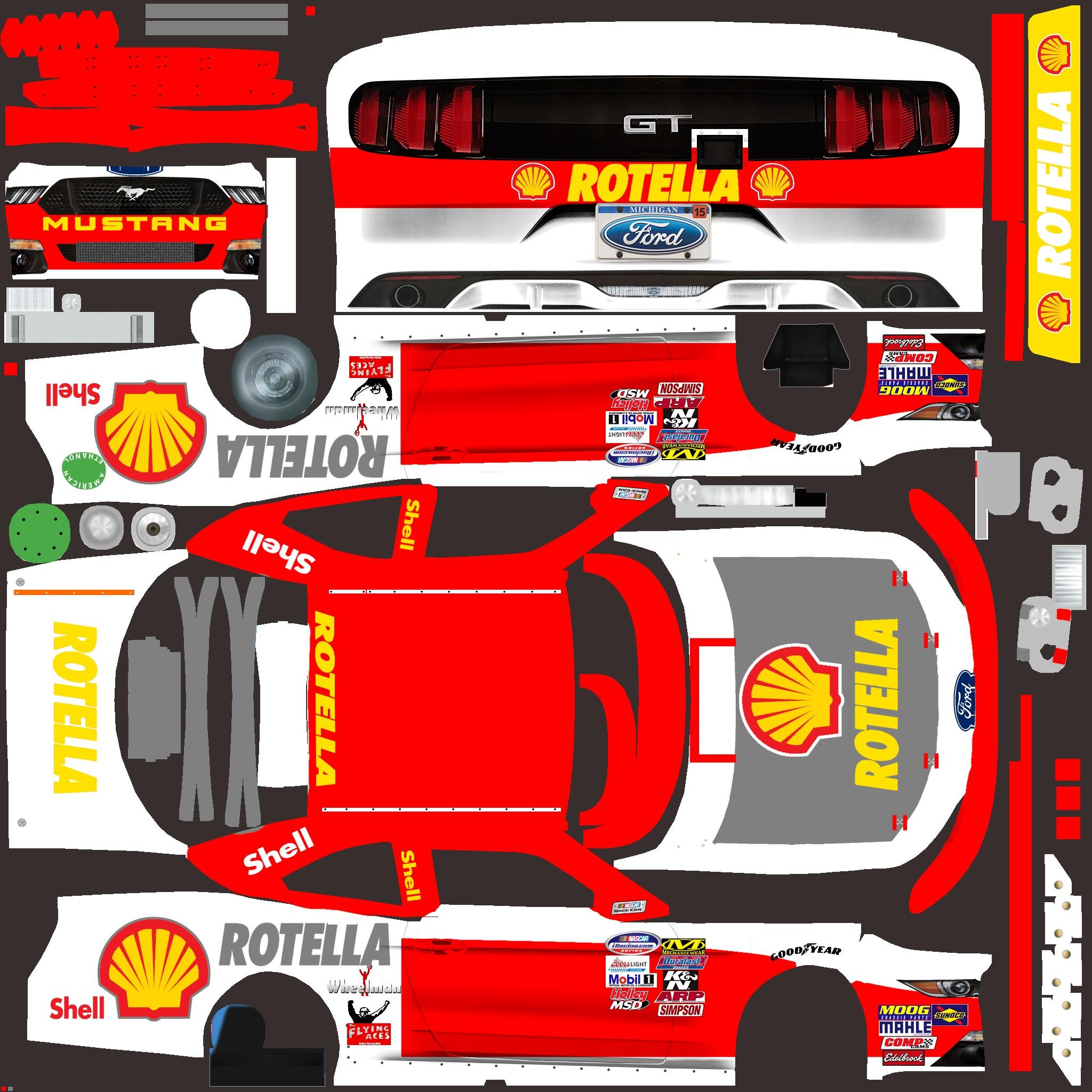 Shell Rotella Mustang by JW Salyers - Trading Paints