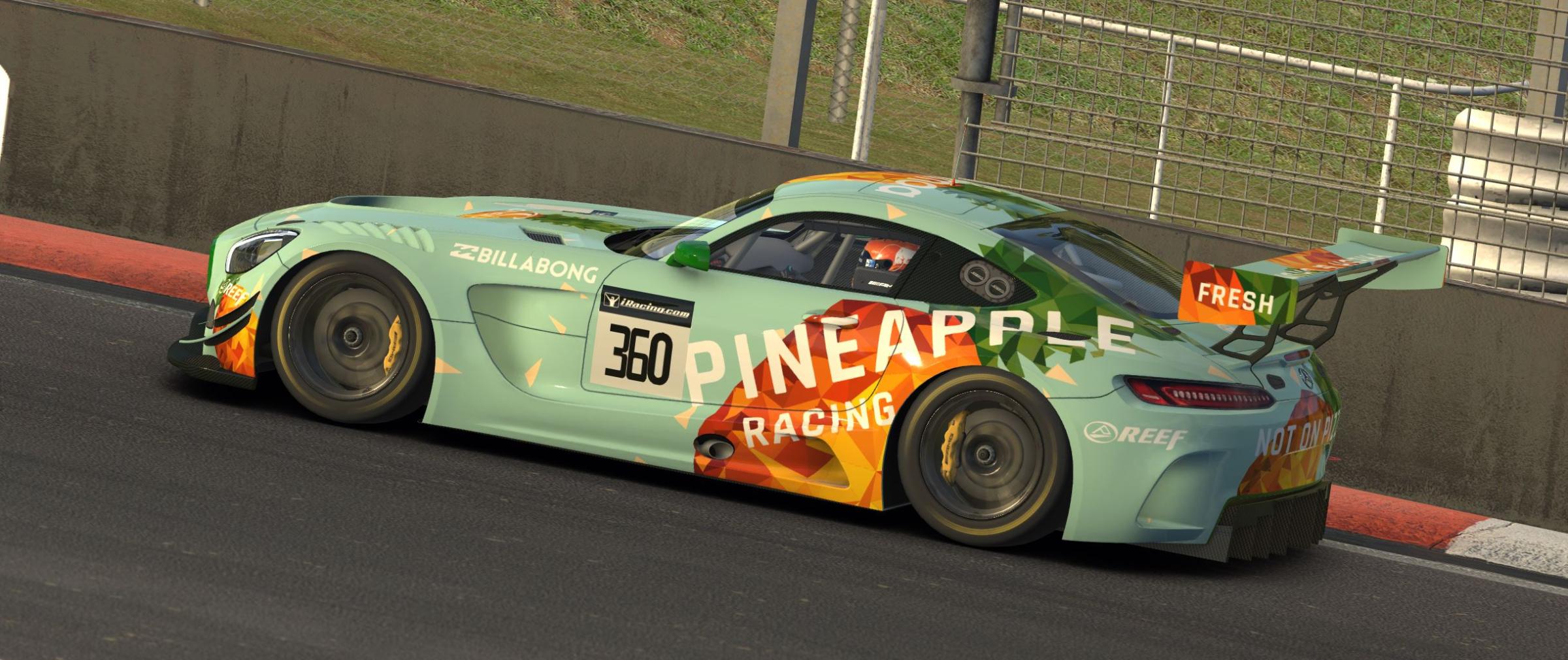 Pineapple Racing - Mercedes AMG GT3 by Robbert-Jan de Jong - Trading Paints