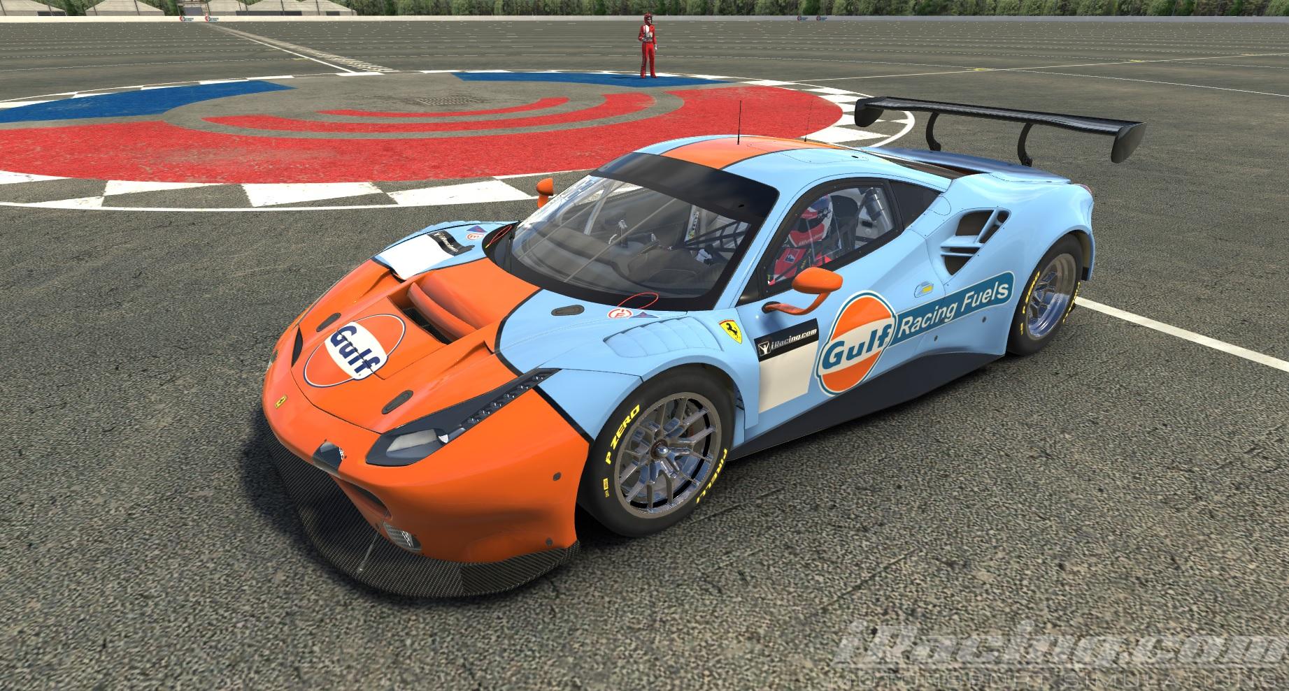 Ferrari 488 GT3 Gulf by Chris Bull - Trading Paints