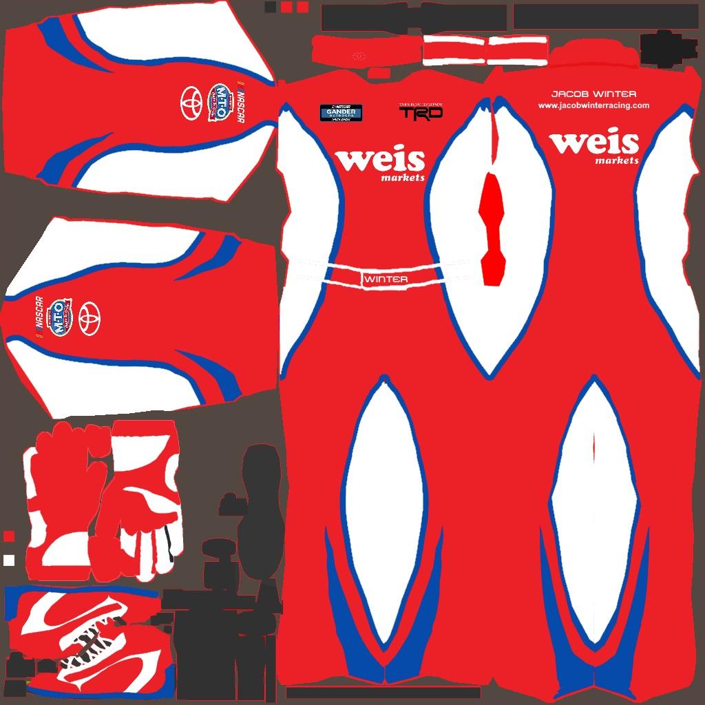 Weis Driver Suit by Jacob Winter - Trading Paints