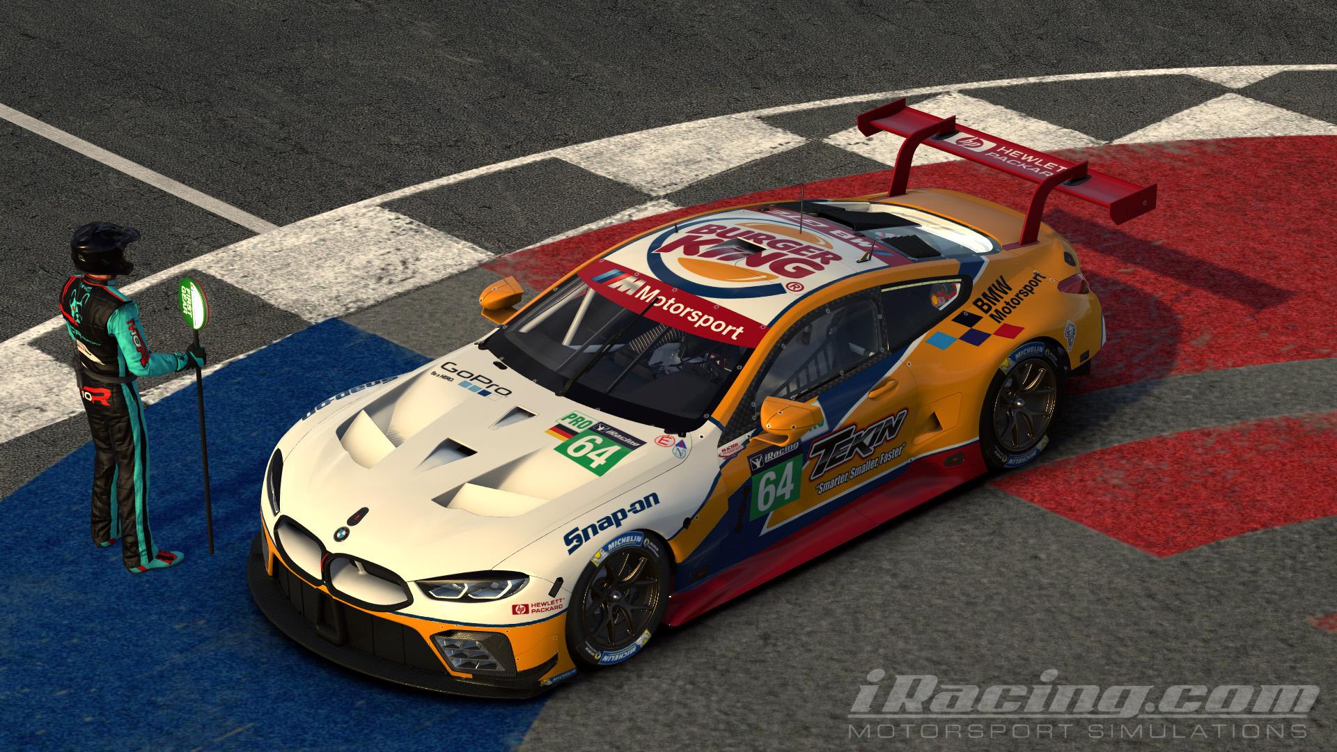 BMW M8 GTE Burger King by Geoffrey Collignon - Trading Paints