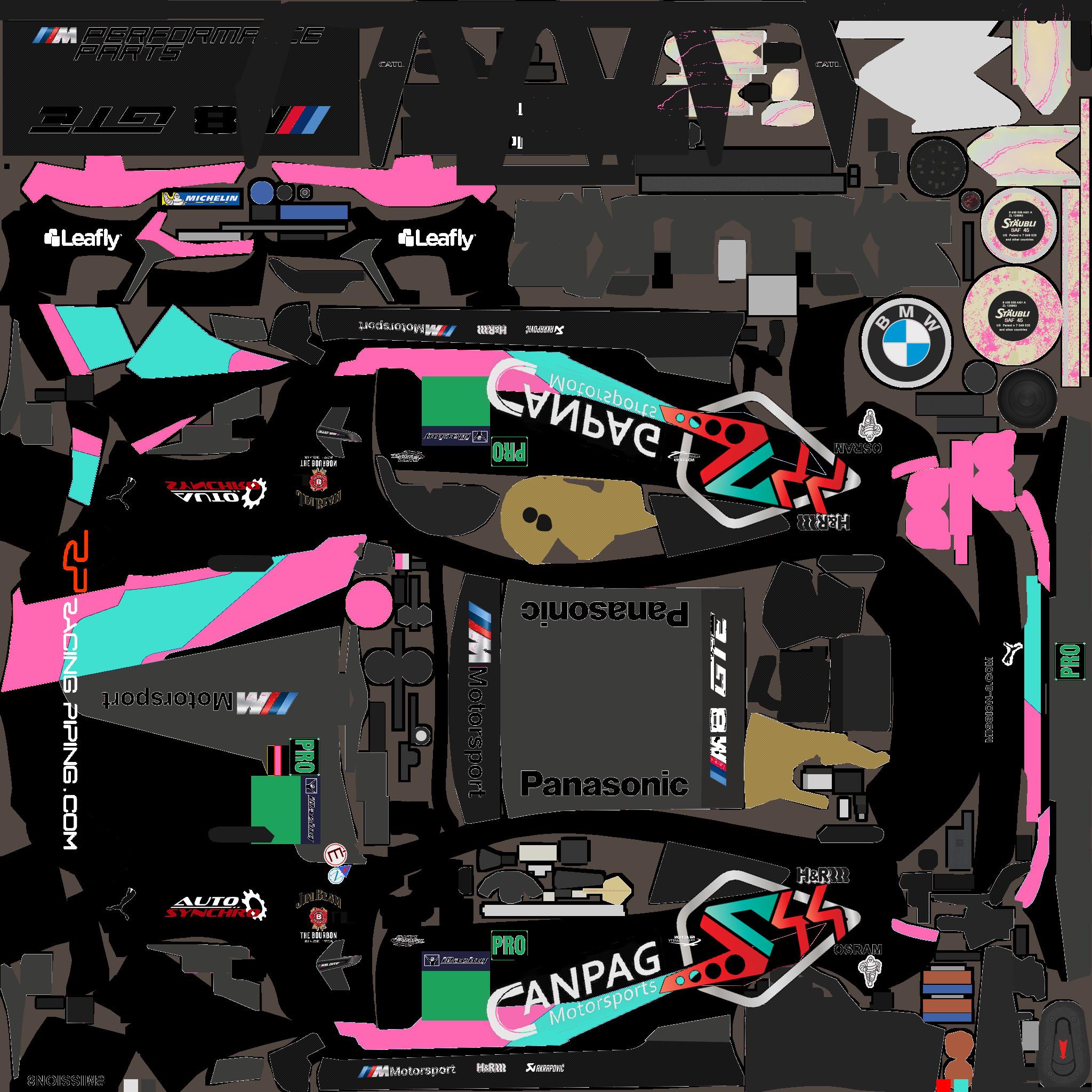 Canpag GTE BMW M8 Levesque by Alexandre Canuel - Trading Paints