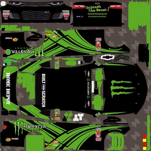 Tyler L. Jones Monster Energy ZL1 by Jordan Coren - Trading Paints
