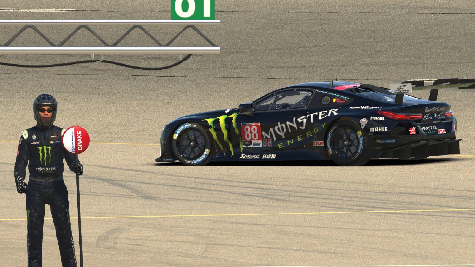 BMW M8 GTE Monster Energy Drink by Stephane Parent - Trading Paints