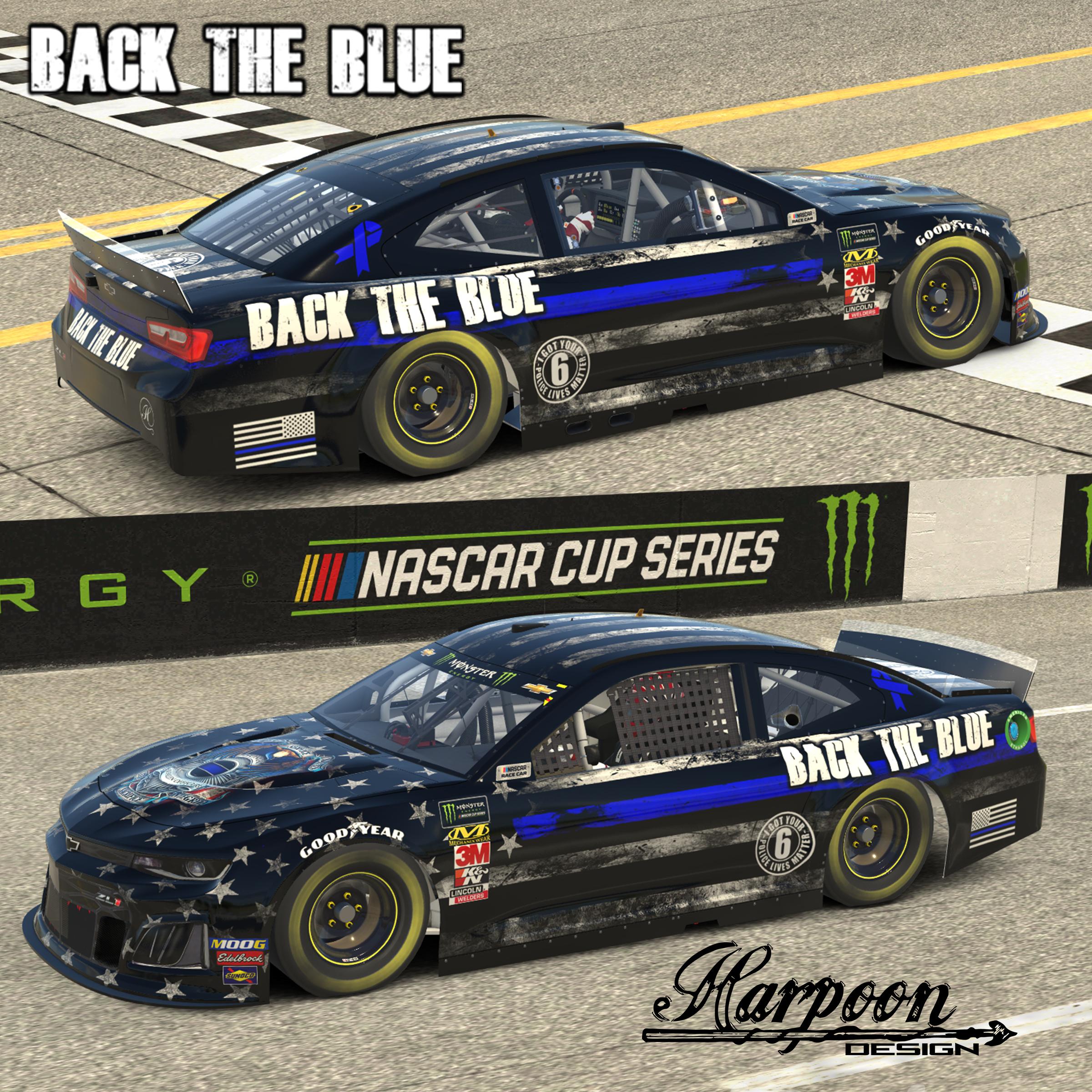 2019 Back the Blue Camaro by Brantley Roden - Trading Paints