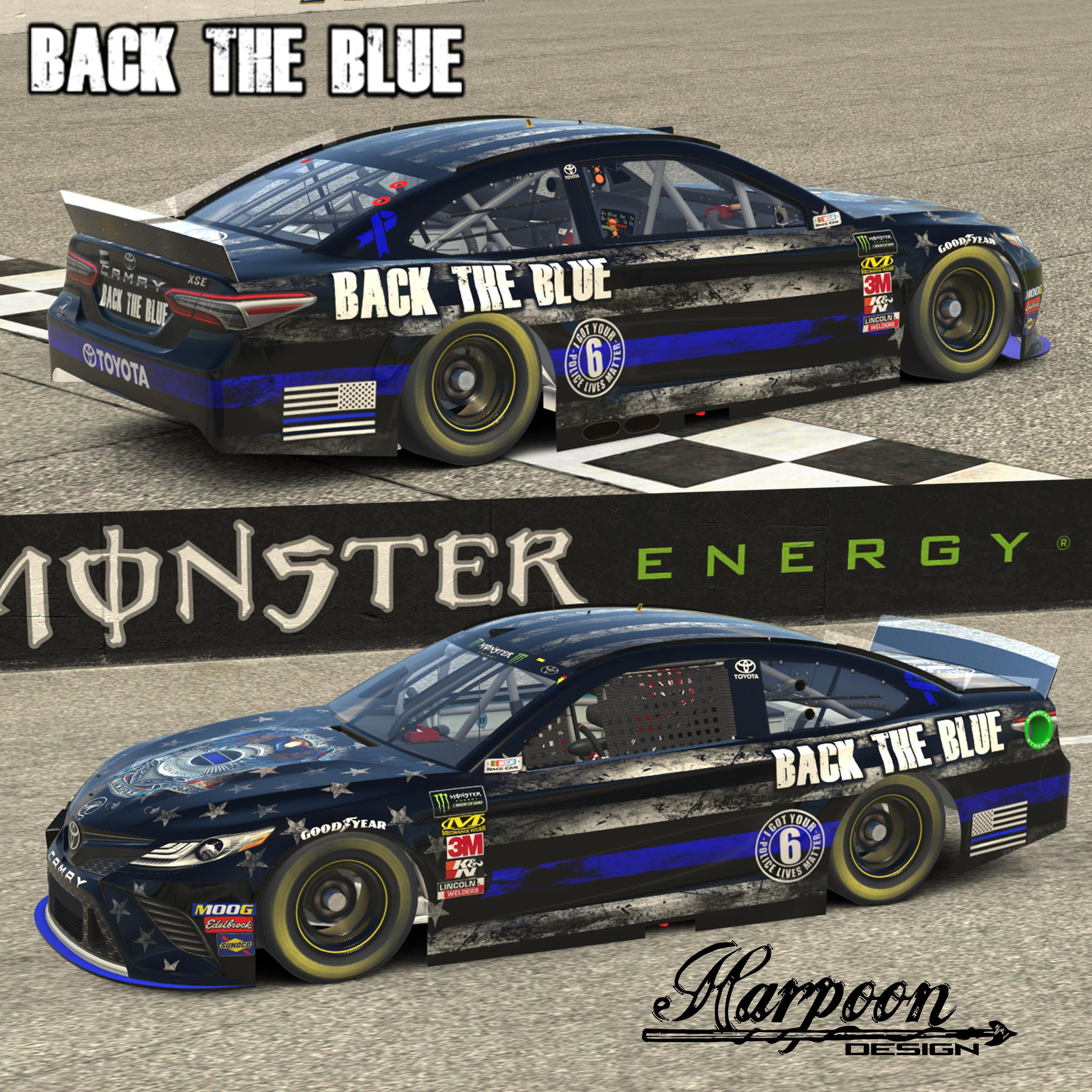 2019 Back the Blue Camry by Brantley Roden - Trading Paints