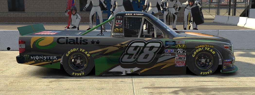 Dustin Phillips Designs Kris Stump Cialis Custom Number 98 by Dustin W ...