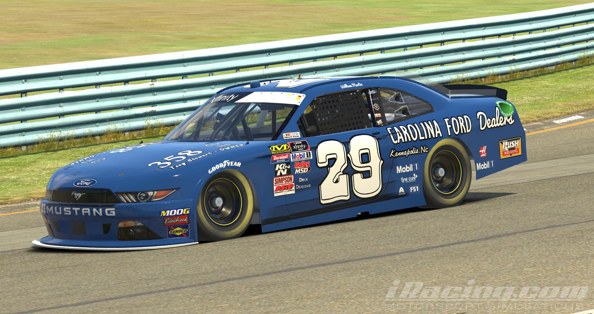 Martin Mustang Xfinity SRA Number 29 by Davie Hendricks - Trading Paints