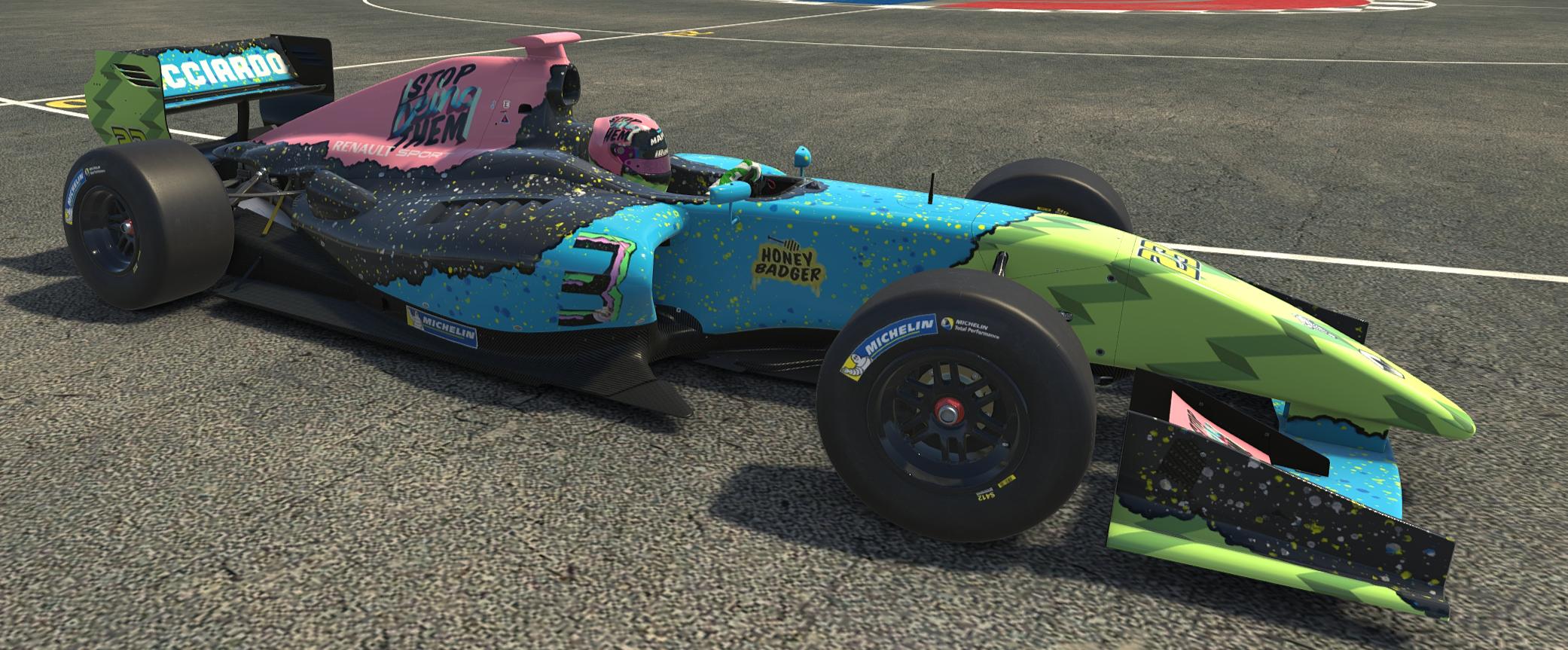 Formula Renault 3 5 Ricciardo 2019 F1 Helmet inspired design by Bas ...