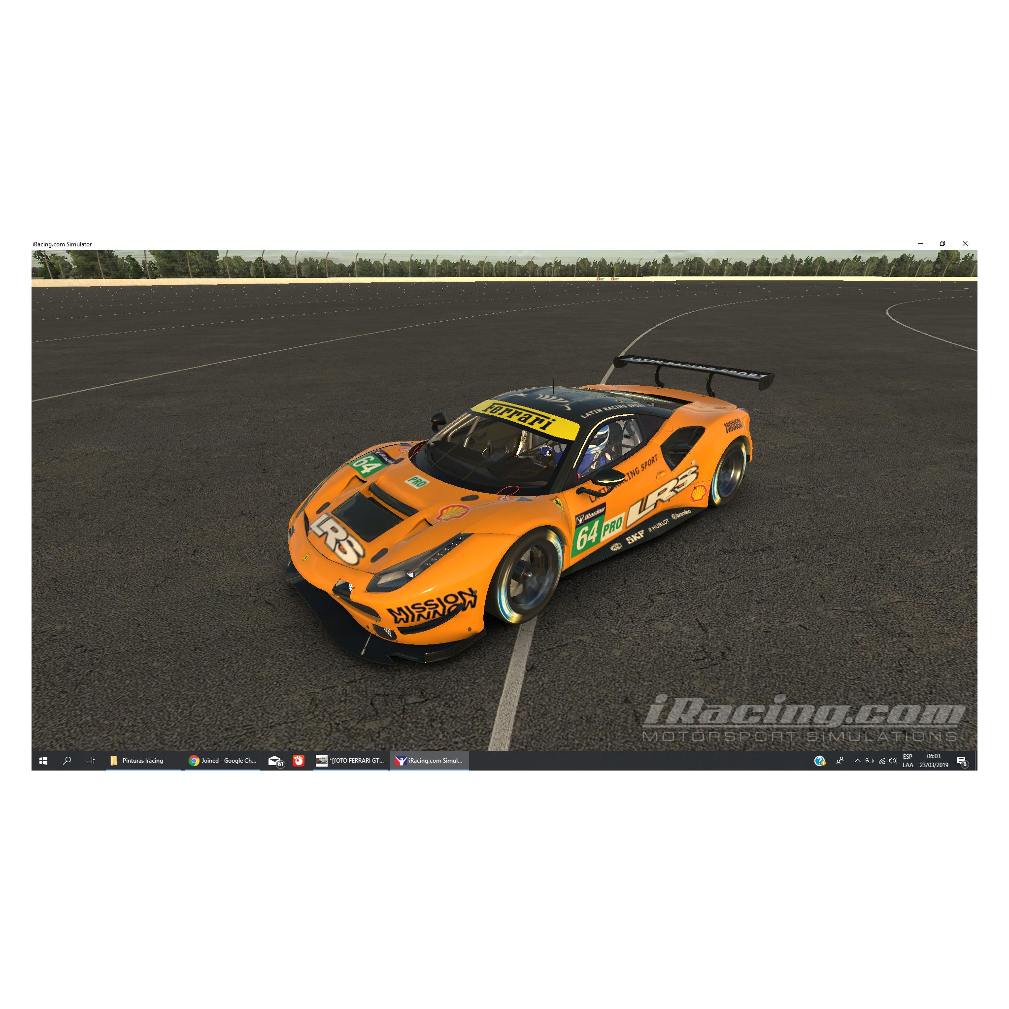 Ferrari 488 GTE Naranja by Marcos Aroztegui - Trading Paints