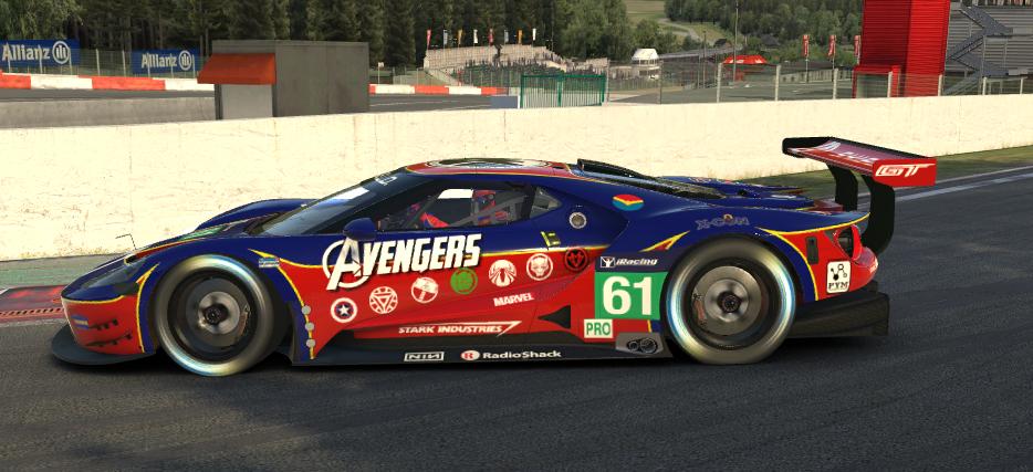 Avengers Ford GT 2017 by Jeff Kniple - Trading Paints