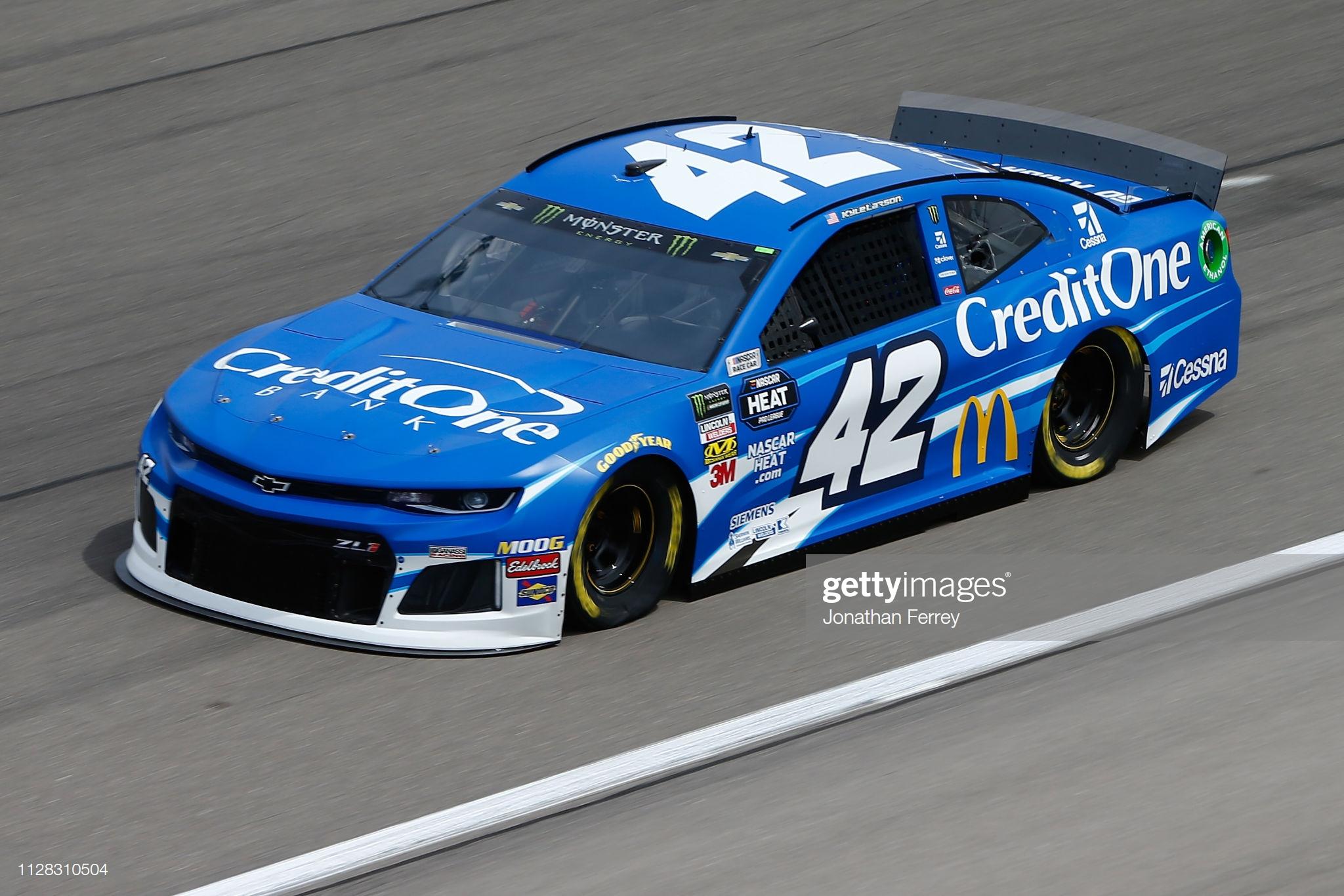 Kyle Larson #42 Credit One Bank 2019 Monster Energy NASCAR Cup Series ...