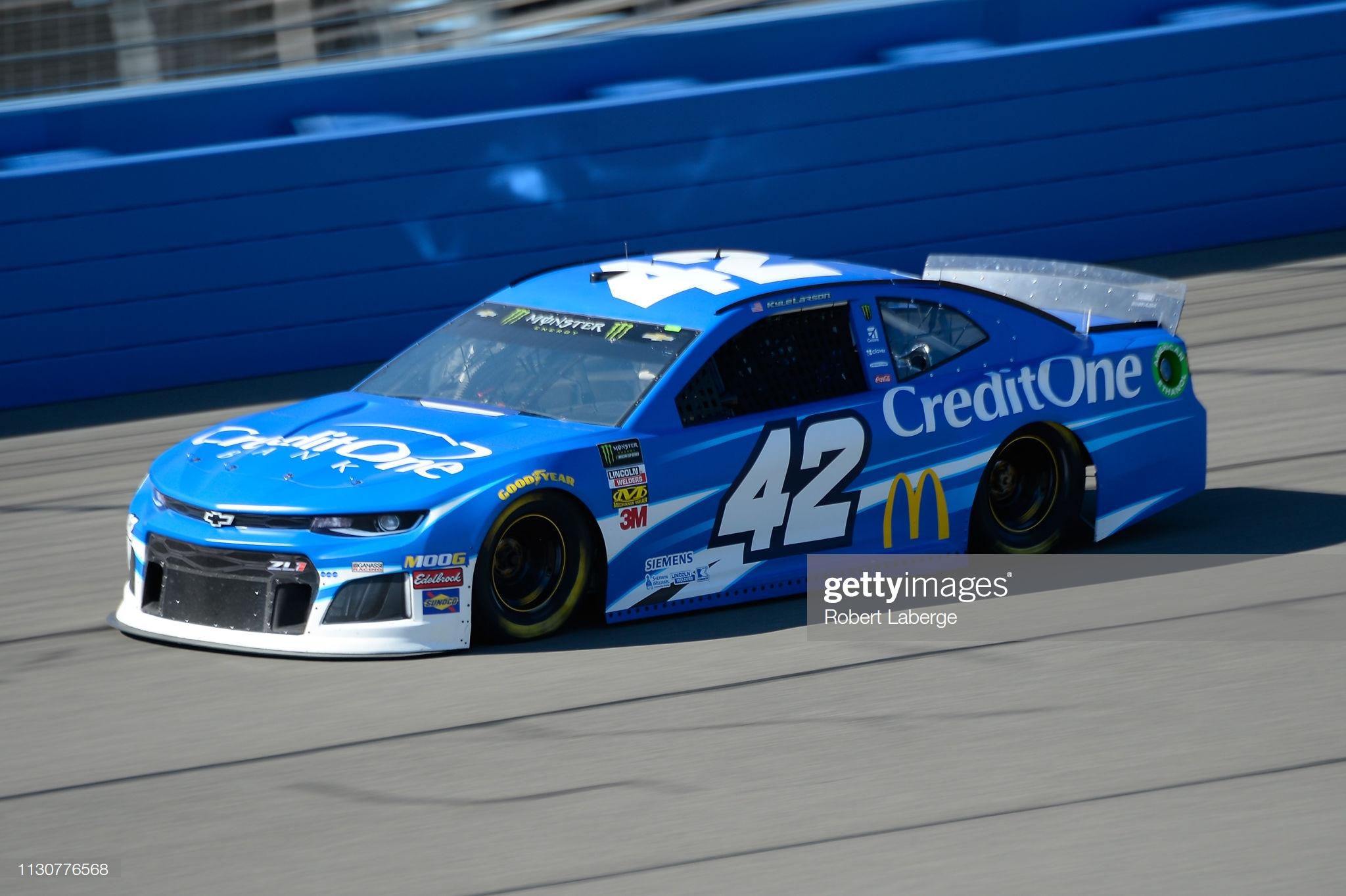 Kyle Larson #42 Credit One Bank 2019 Monster Energy NASCAR Cup Series ...
