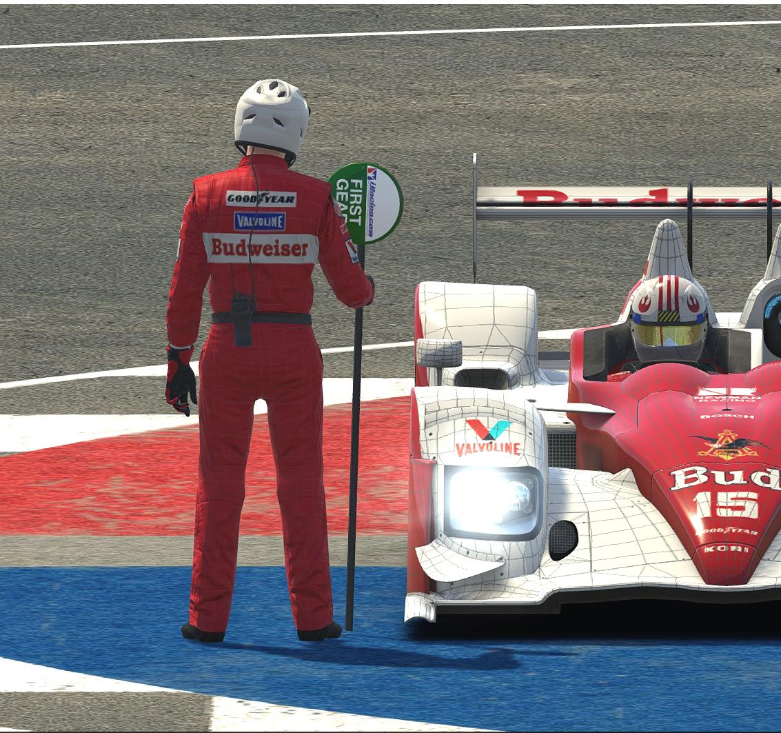 Classic Budweiser Race Suit by Bruce Funderburg - Trading Paints