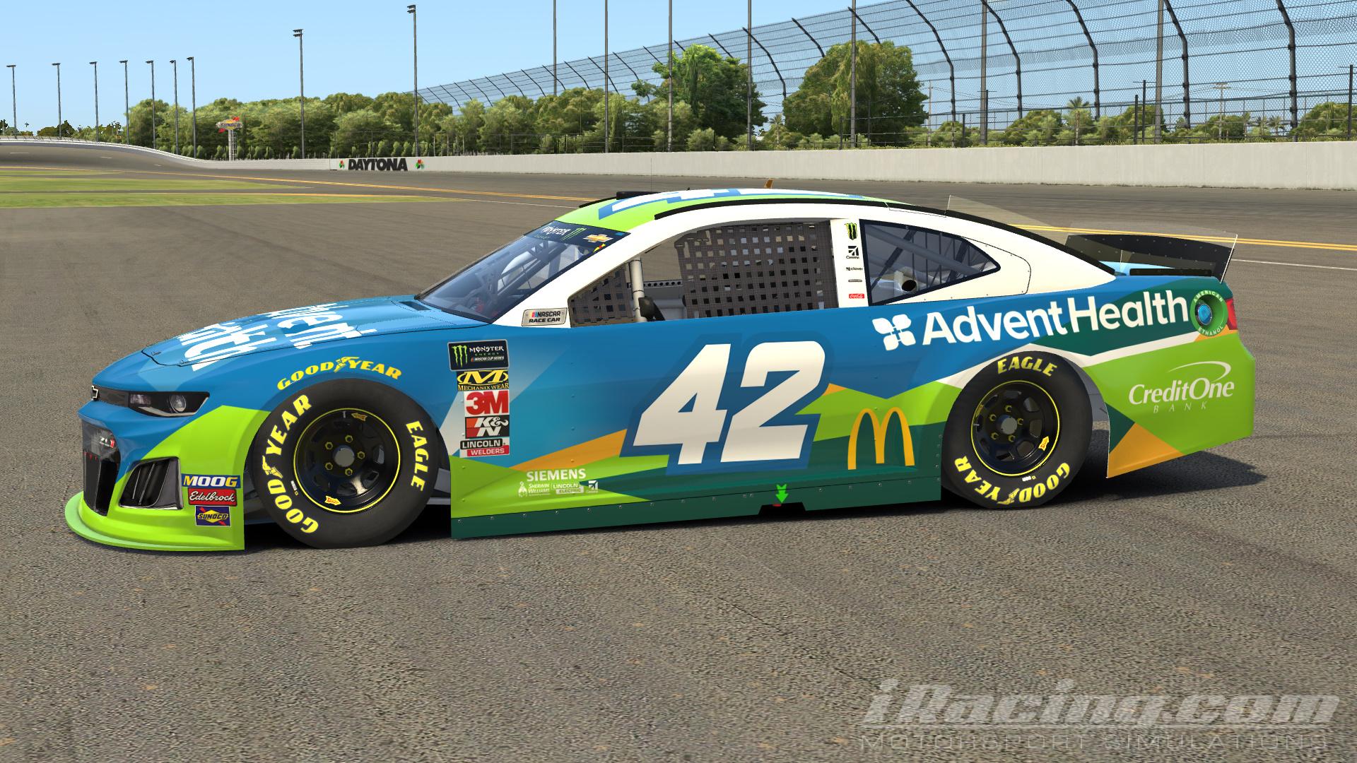 Kyle Larson - Advent Health Chevrolet Camaro by Mike E Holloway ...