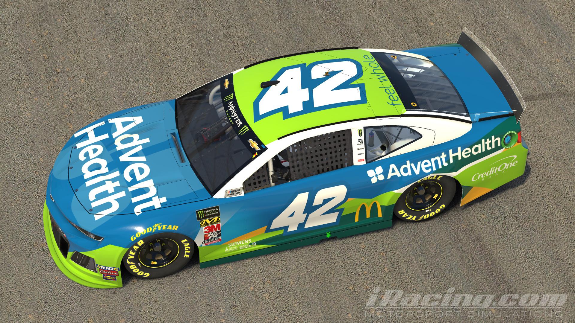 Kyle Larson - Advent Health Chevrolet Camaro by Mike E Holloway ...