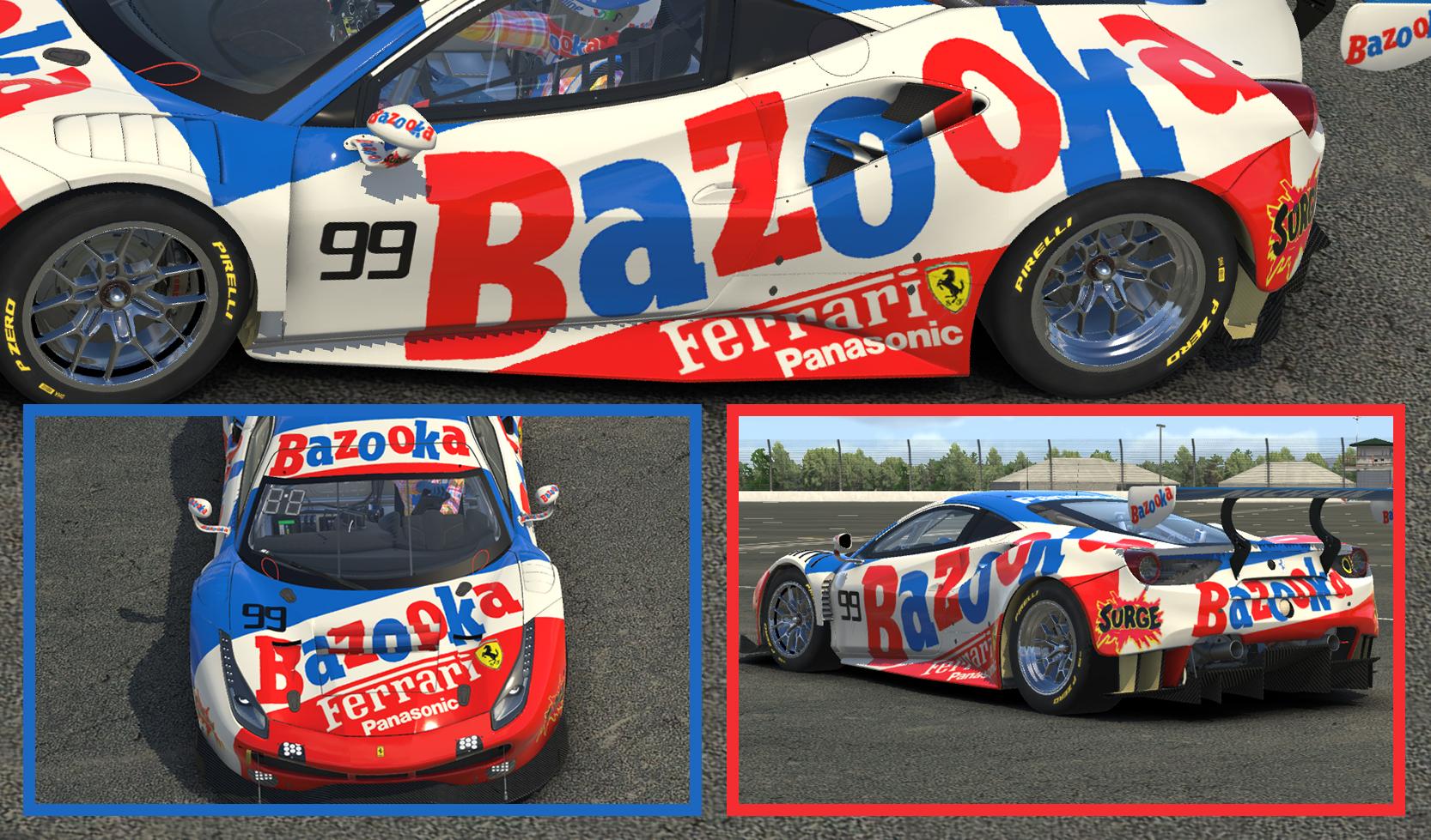 Ferrari GT3 Bazooka by Clyde Coman - Trading Paints