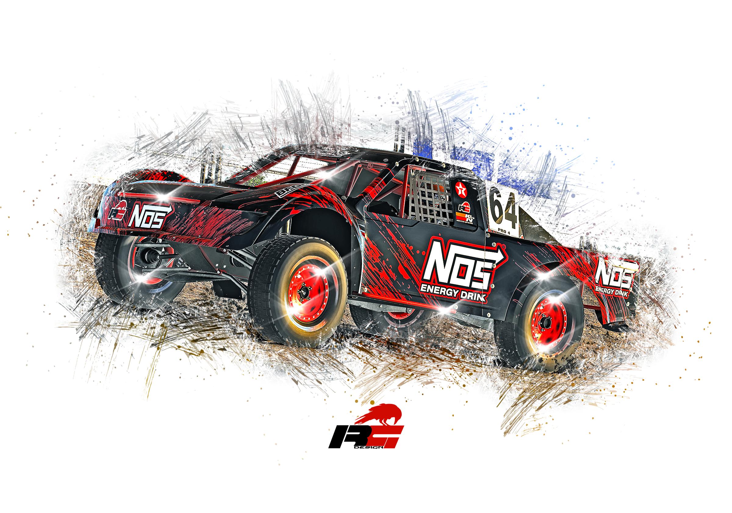 NOS Pro4 Stadium Truck 2019 by Doyle Lowrance - Trading Paints