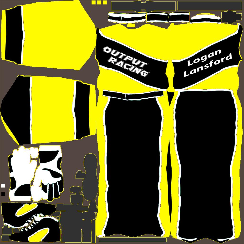 Output Racing Logan Driver Suit2 by Bryan K Harris - Trading Paints