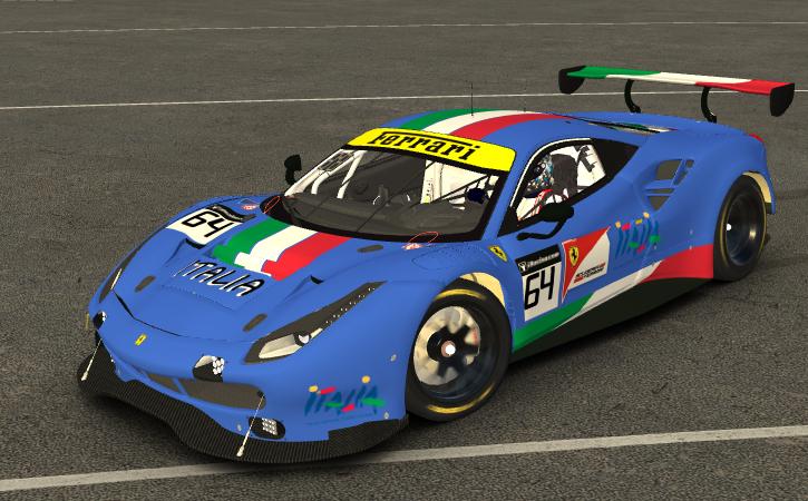488 italia blue by Tobias Berka - Trading Paints