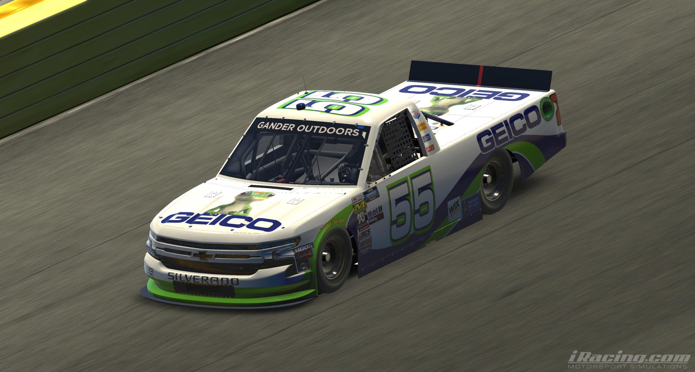Fictional Geico Silverado by Jackson Menchu - Trading Paints