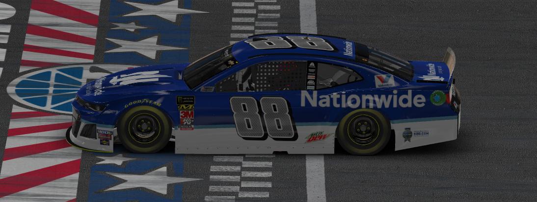 Dale Jr 2015 Nationwide with numbers. by Justin Faulkner - Trading Paints