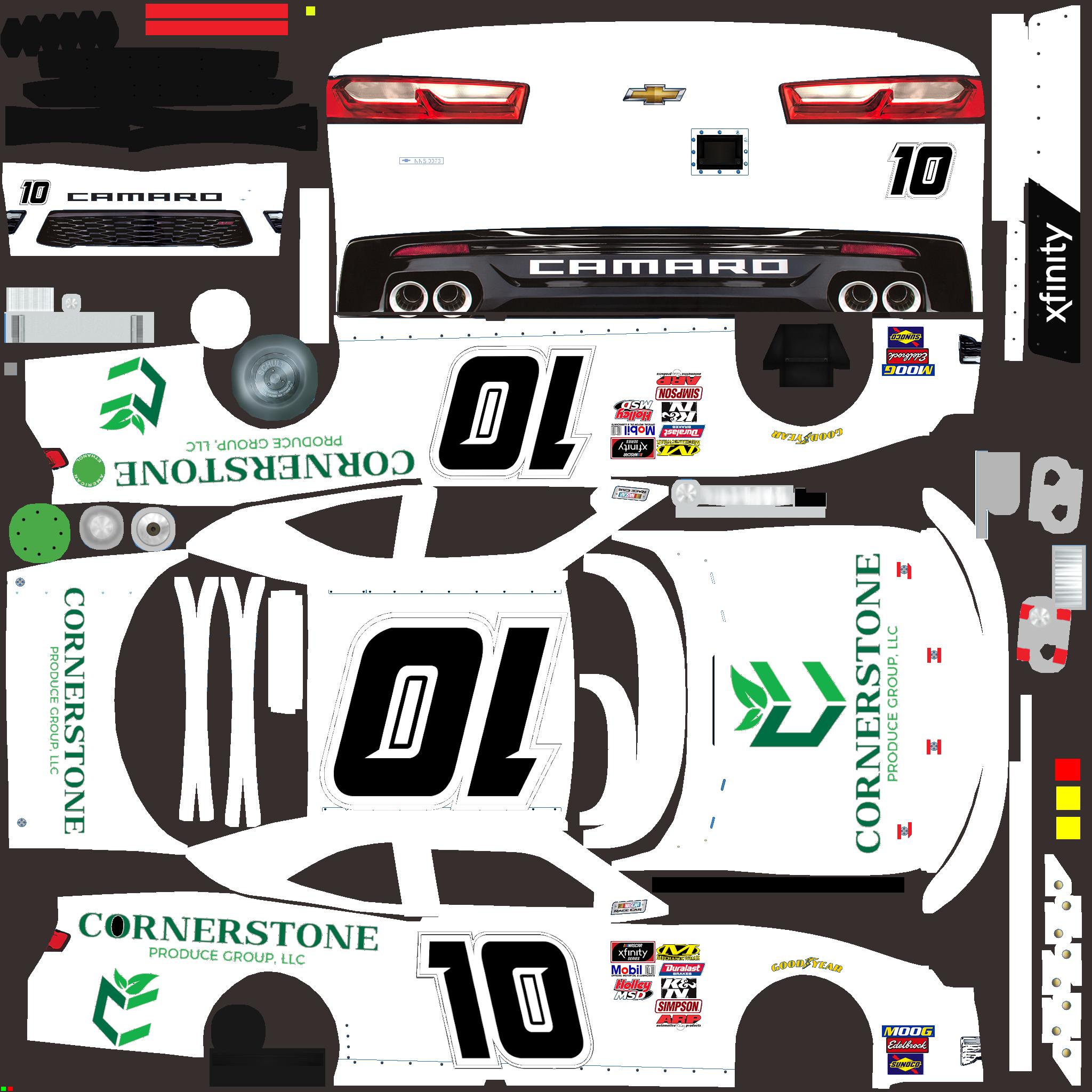 Kaulig Racing #10 Test Car by Justin Grimsley - Trading Paints