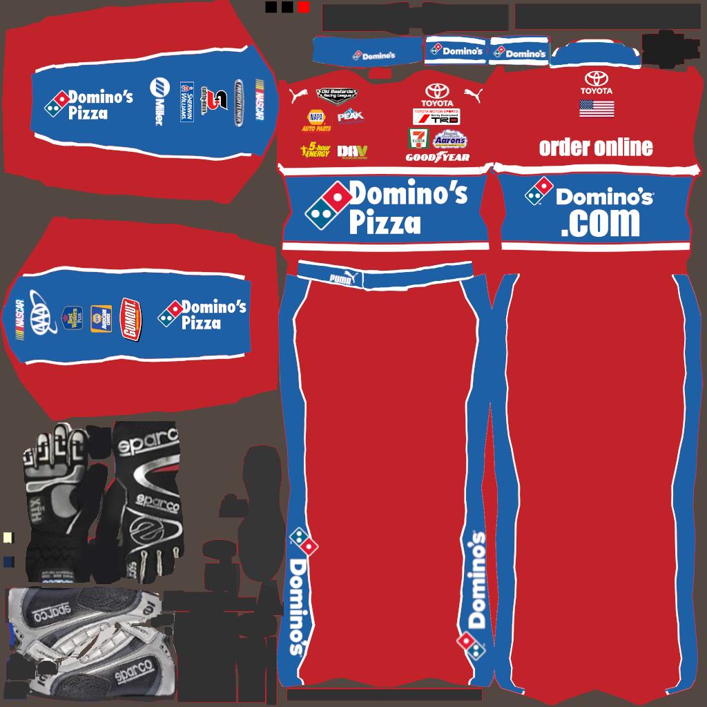 Dominos Toyota Driver Suit by Mike W. - Trading Paints