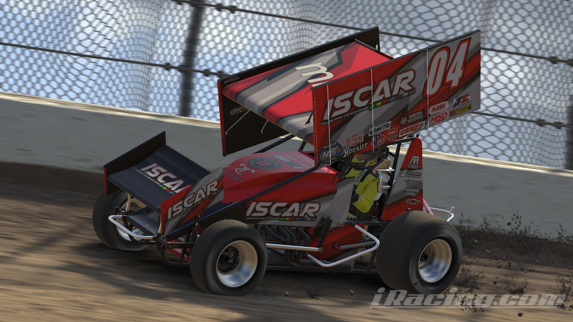 iSCAR Dirt Sprint Car - WoO Red by Ezeckiel Reyes - Trading Paints