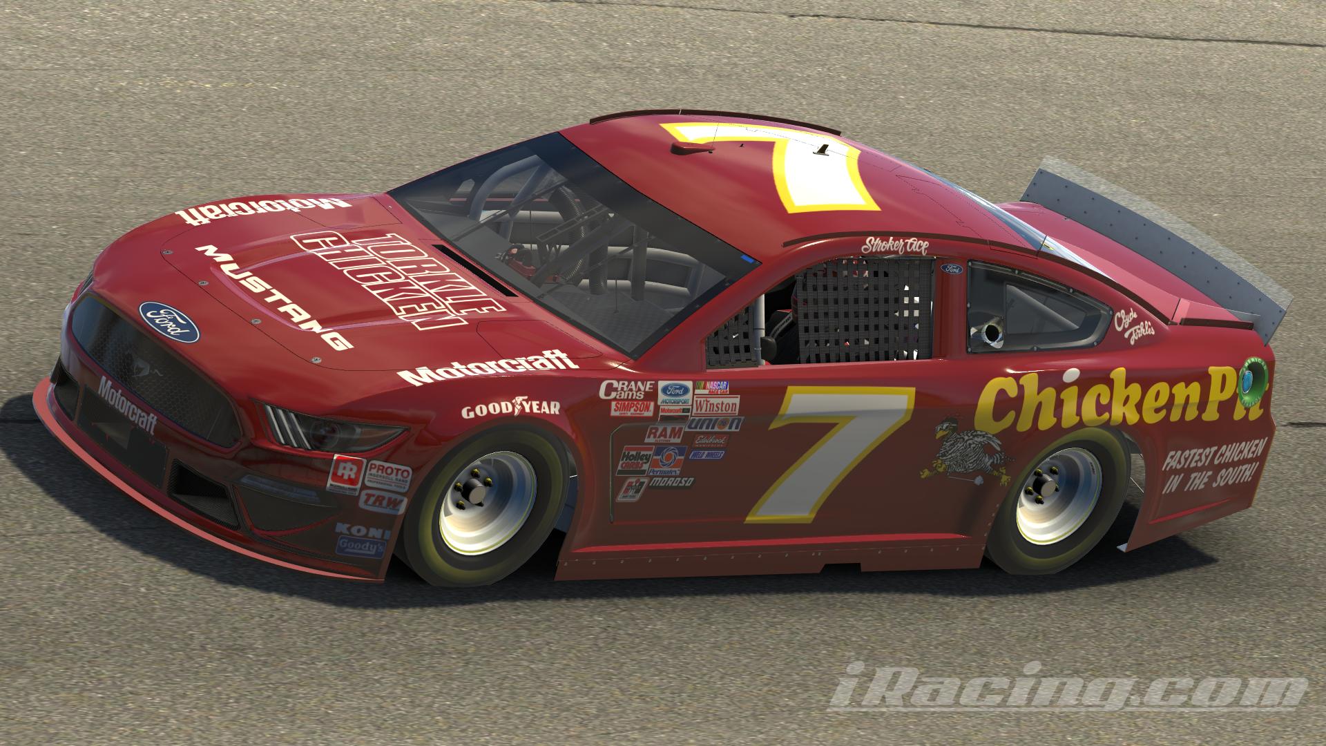 Chicken Pit Mustang Cup by Ken Huff - Trading Paints