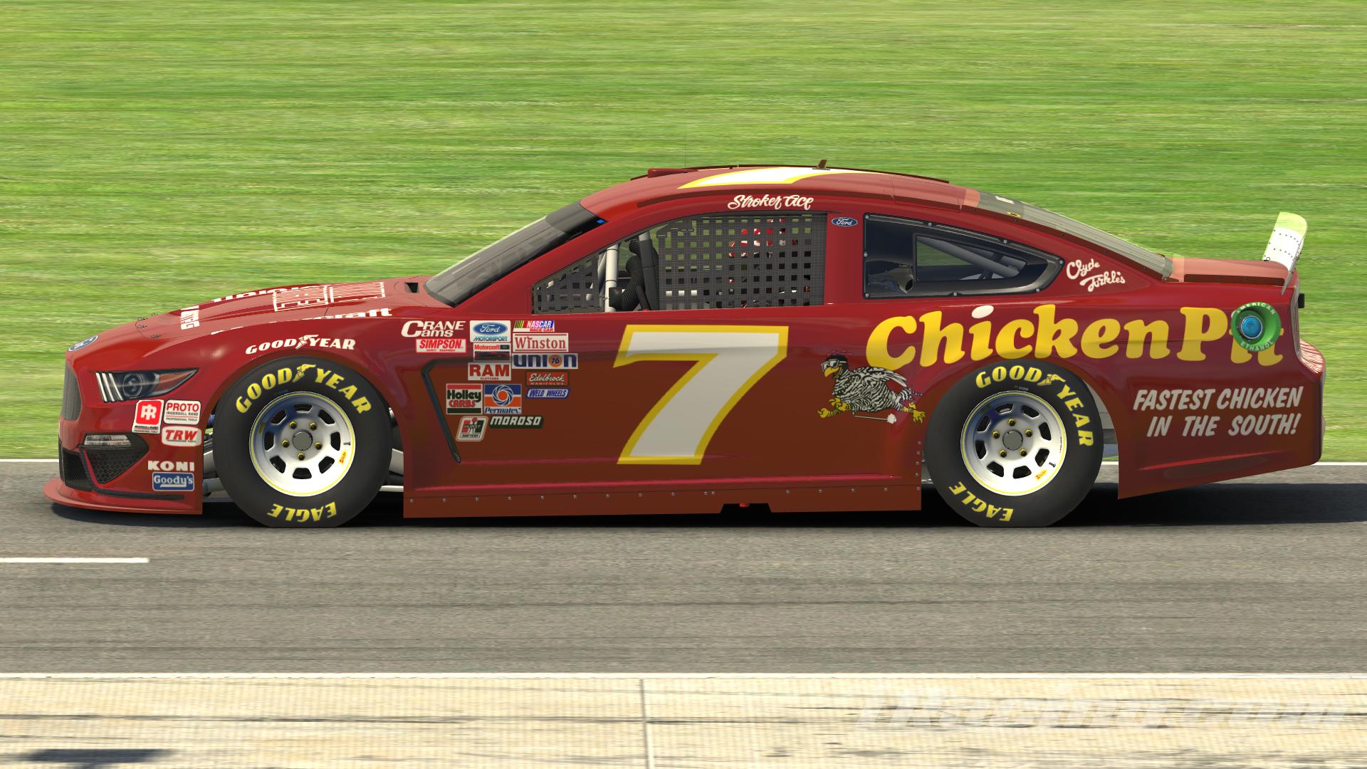 Chicken Pit Mustang Cup by Ken Huff - Trading Paints