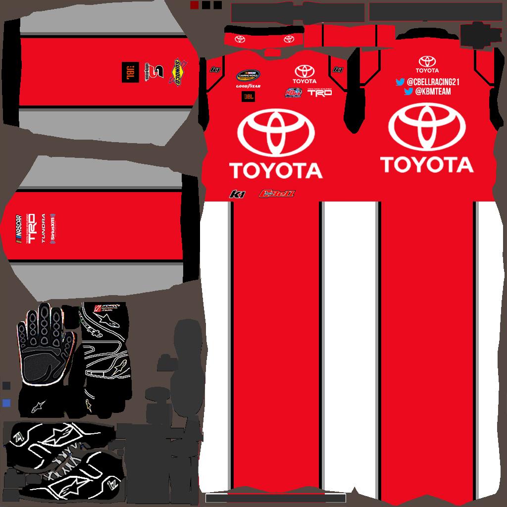Christopher Bell Toyota Driver Suit by Dylan Martens - Trading Paints