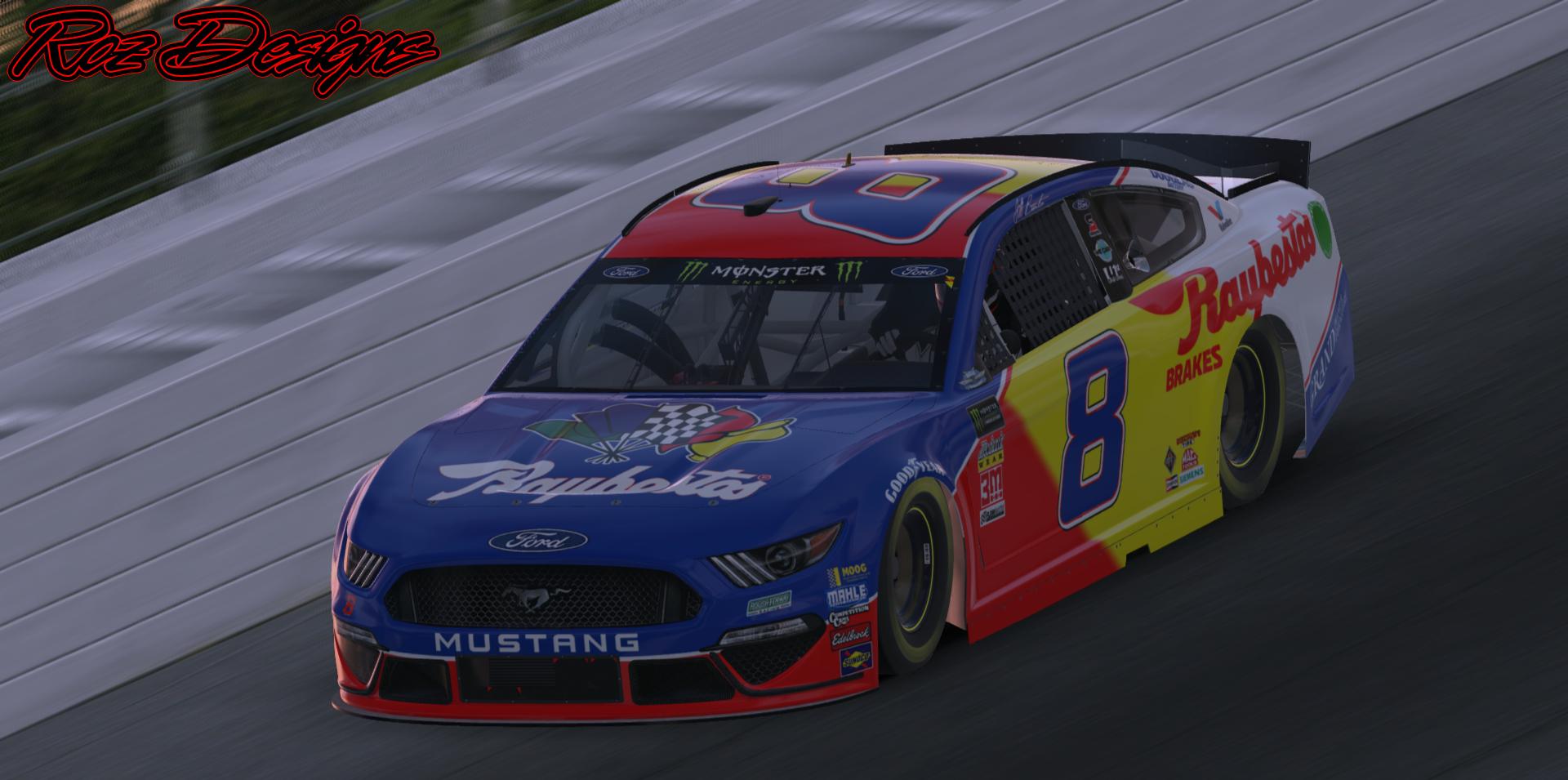 2019 Raybestos Ford Mustang Throwback Custom Number by Warren R ...