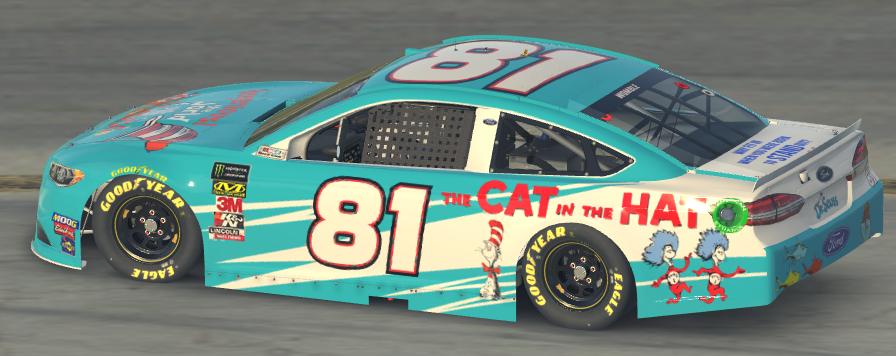 Dr. Seuss Cat In The Hat Ford Fusion by Charles Womble - Trading Paints
