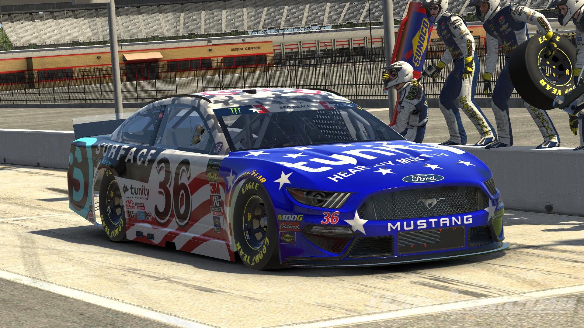 CUP #36 Matt Tifft Surface Sunscreen Patriotic 2019 (With Number) by ...