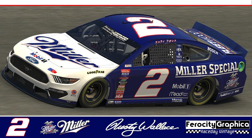 1997 #2 Rusty Wallace Miller Special Ford Winston Cup by Scott Mitton ...