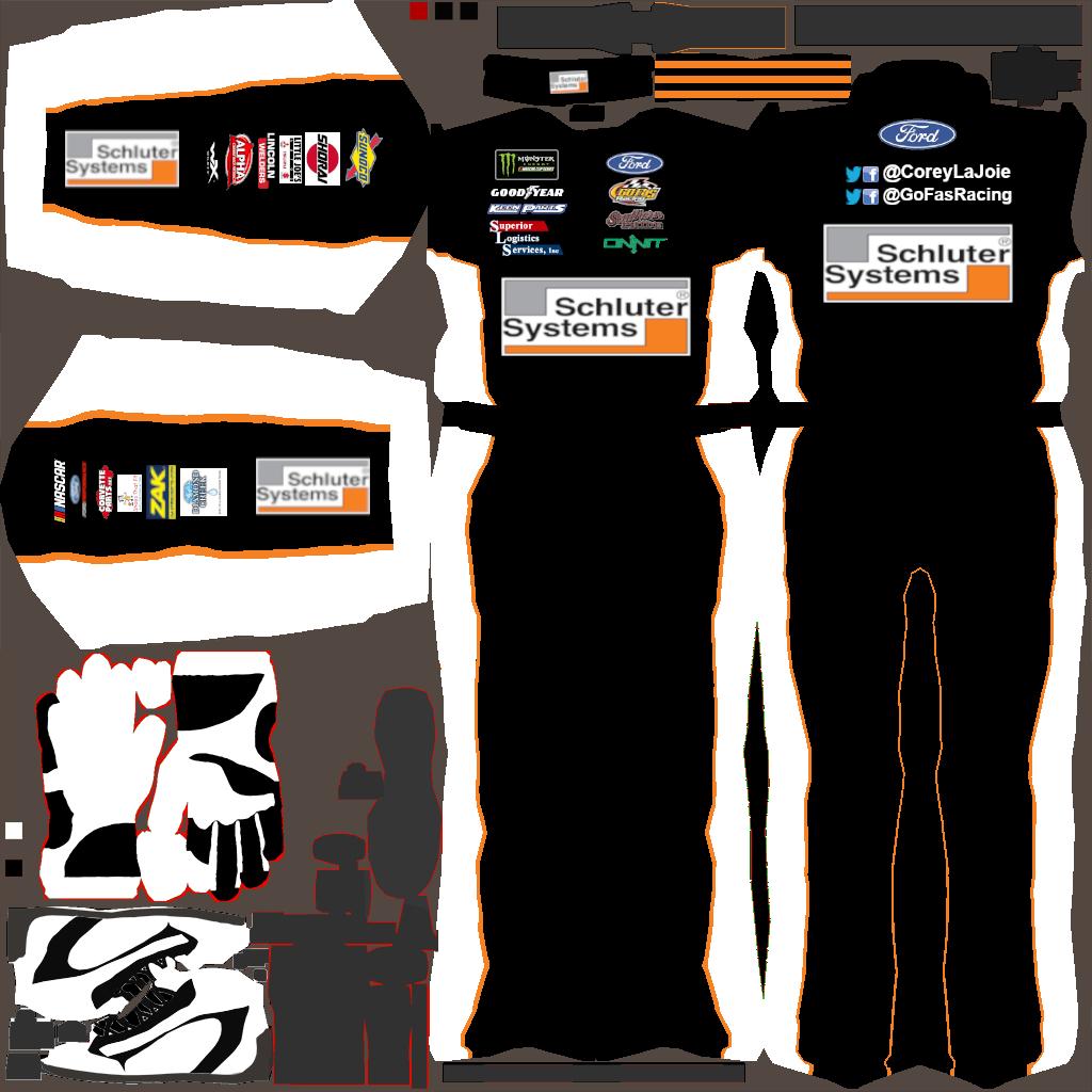 32 Corey LaJoie Schluter Systems Driver Suit by Dylan Martens - Trading ...