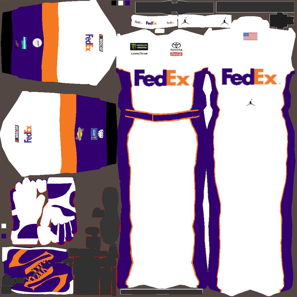 11 Denny Hamlin Fedex Driver Suit by Dylan Martens - Trading Paints