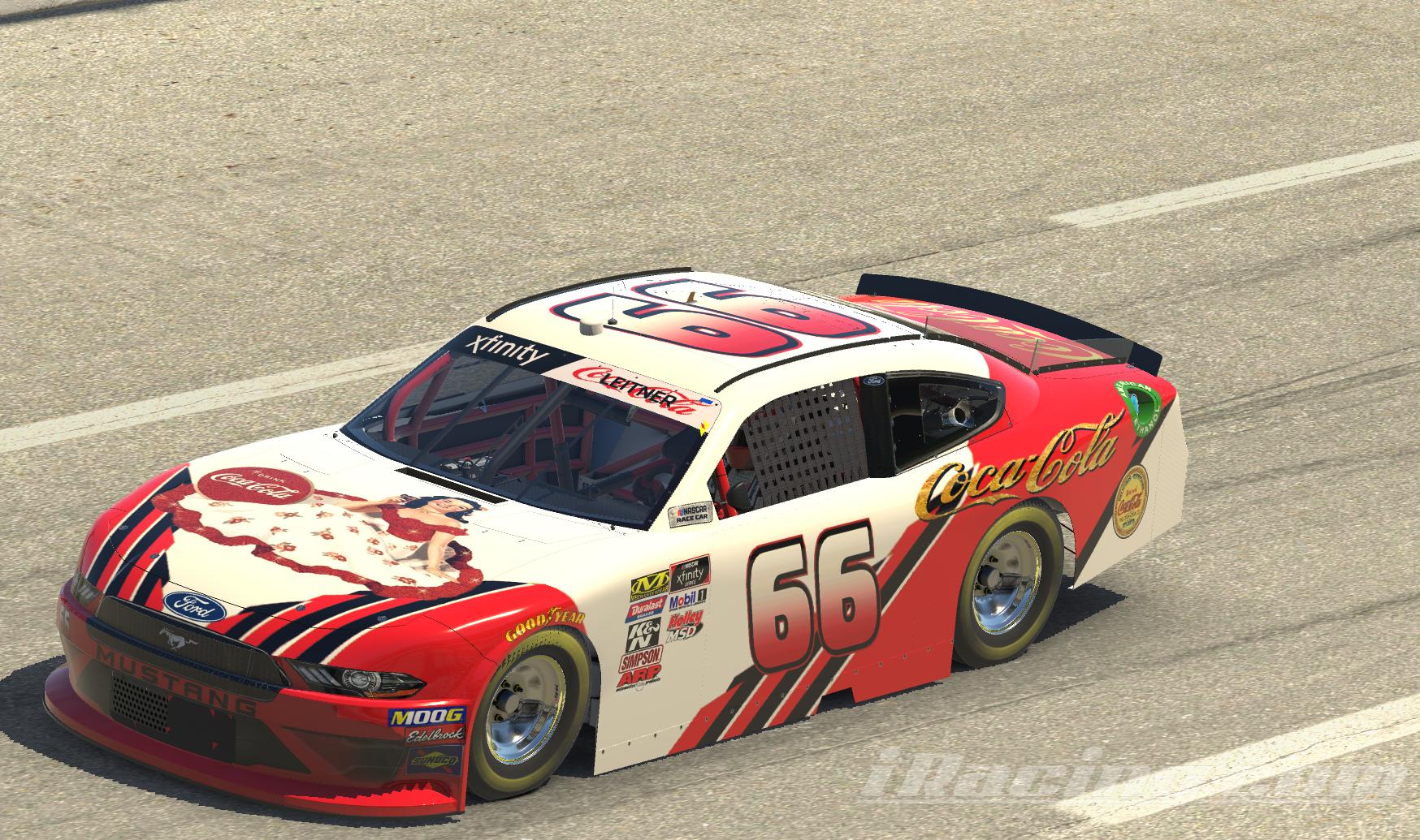 Vintage Coca Cola Xfinity Mustang by Scott Leitner2 - Trading Paints