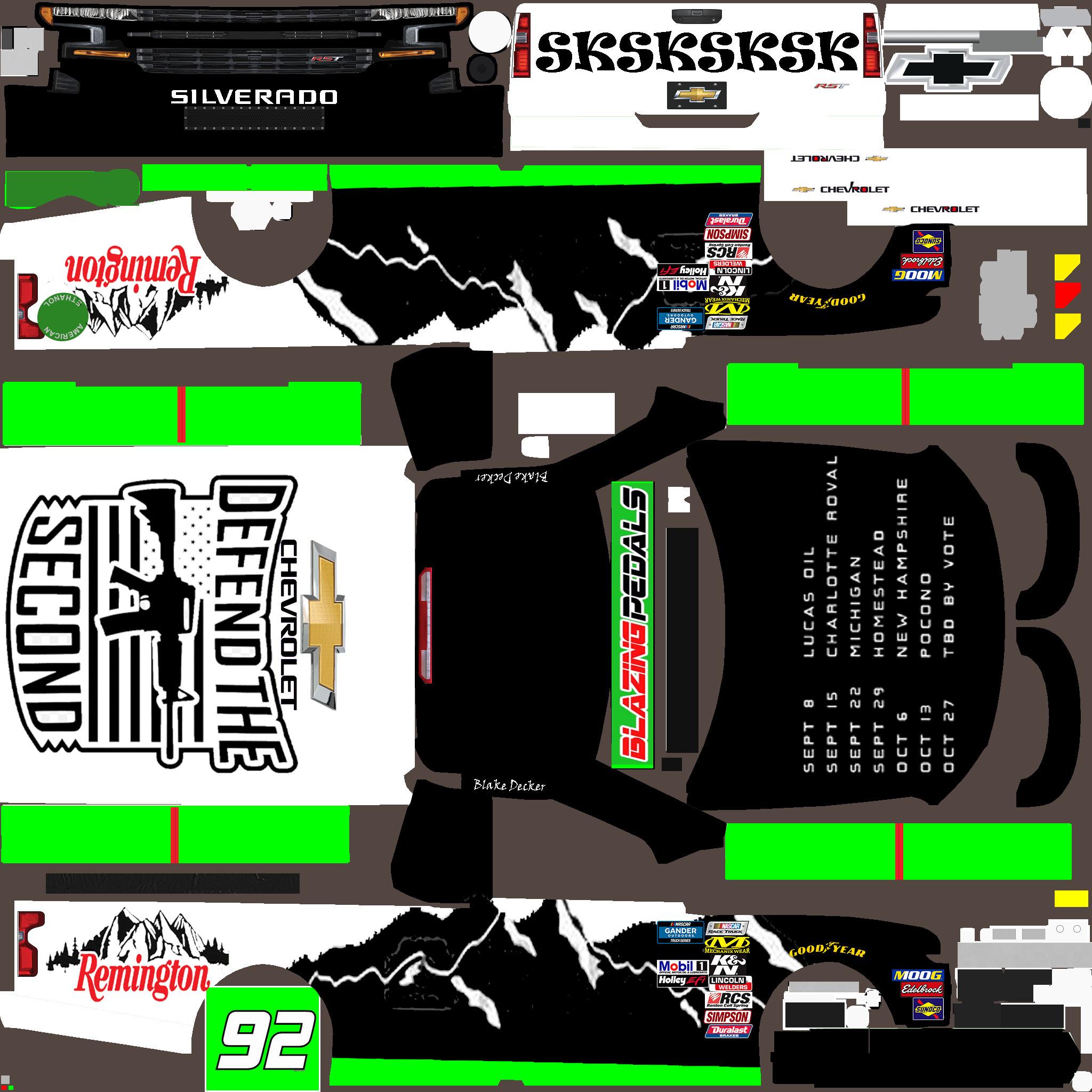 BP Playoff truck by Blake Decker - Trading Paints
