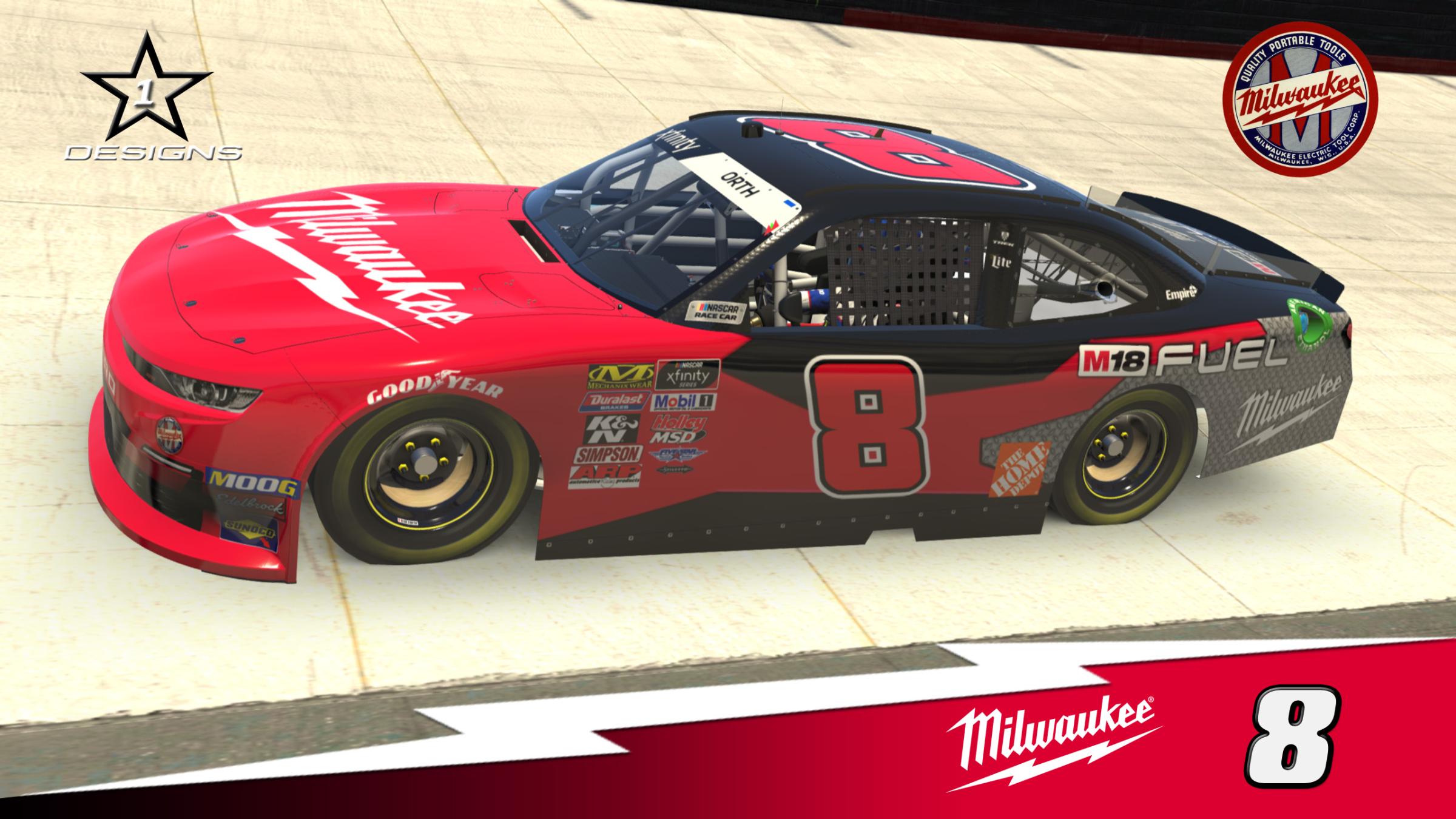 Milwaukee Tool Xfinity Chevy Camaro by Nicholas Orth - Trading Paints