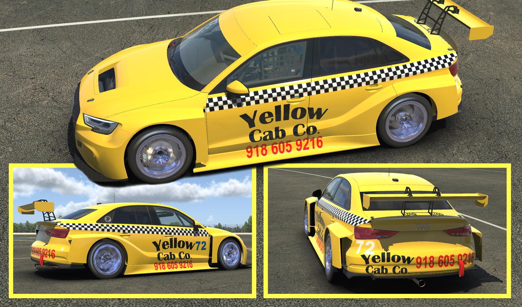 Audi TCR Yellow Cab by Clyde Coman - Trading Paints