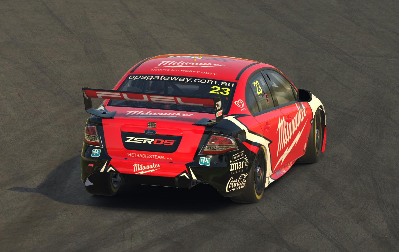 2019 23Red - Milwaulkee Racing by Warwick Browne - Trading Paints