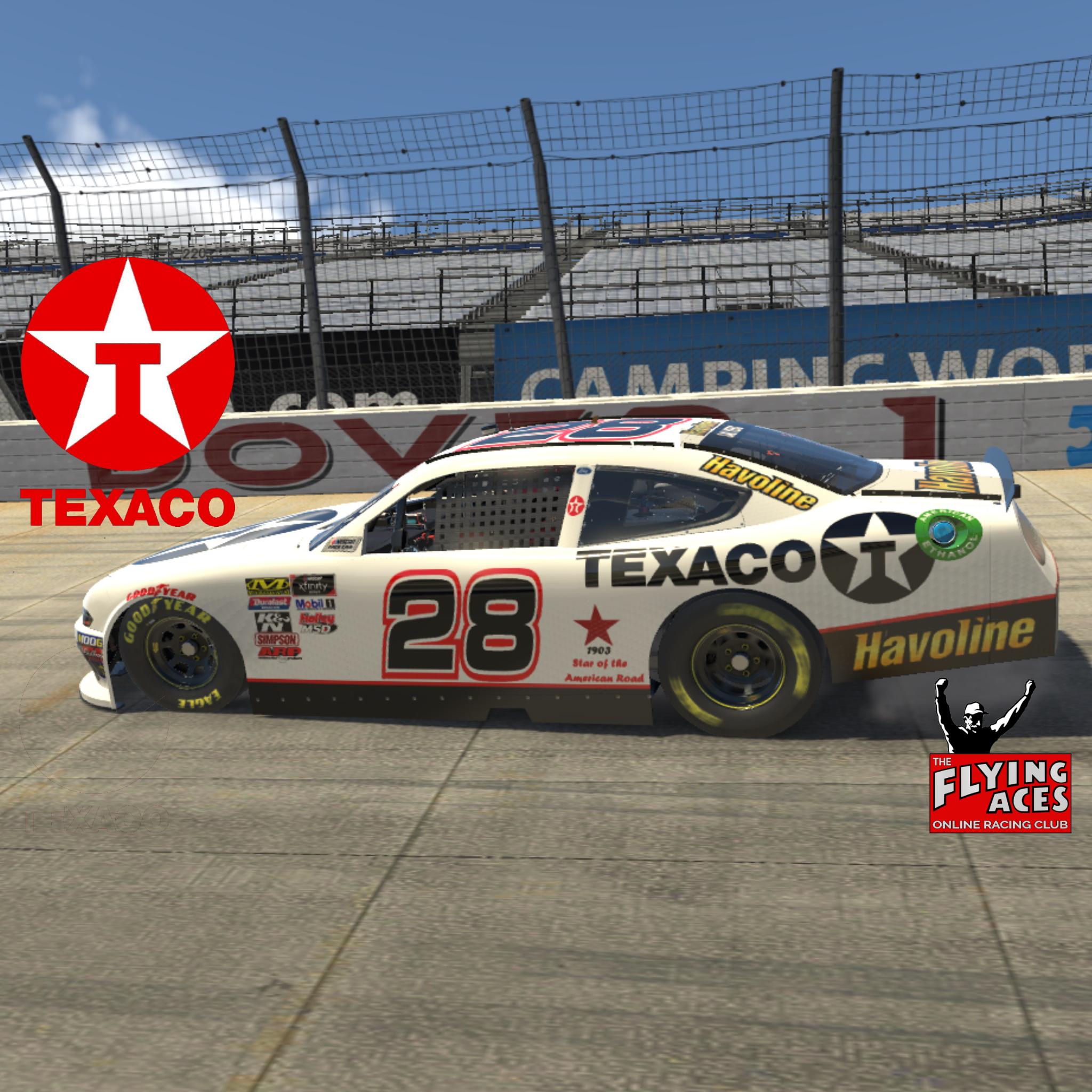 Texaco Xfinity Mustang - White by JW Salyers - Trading Paints