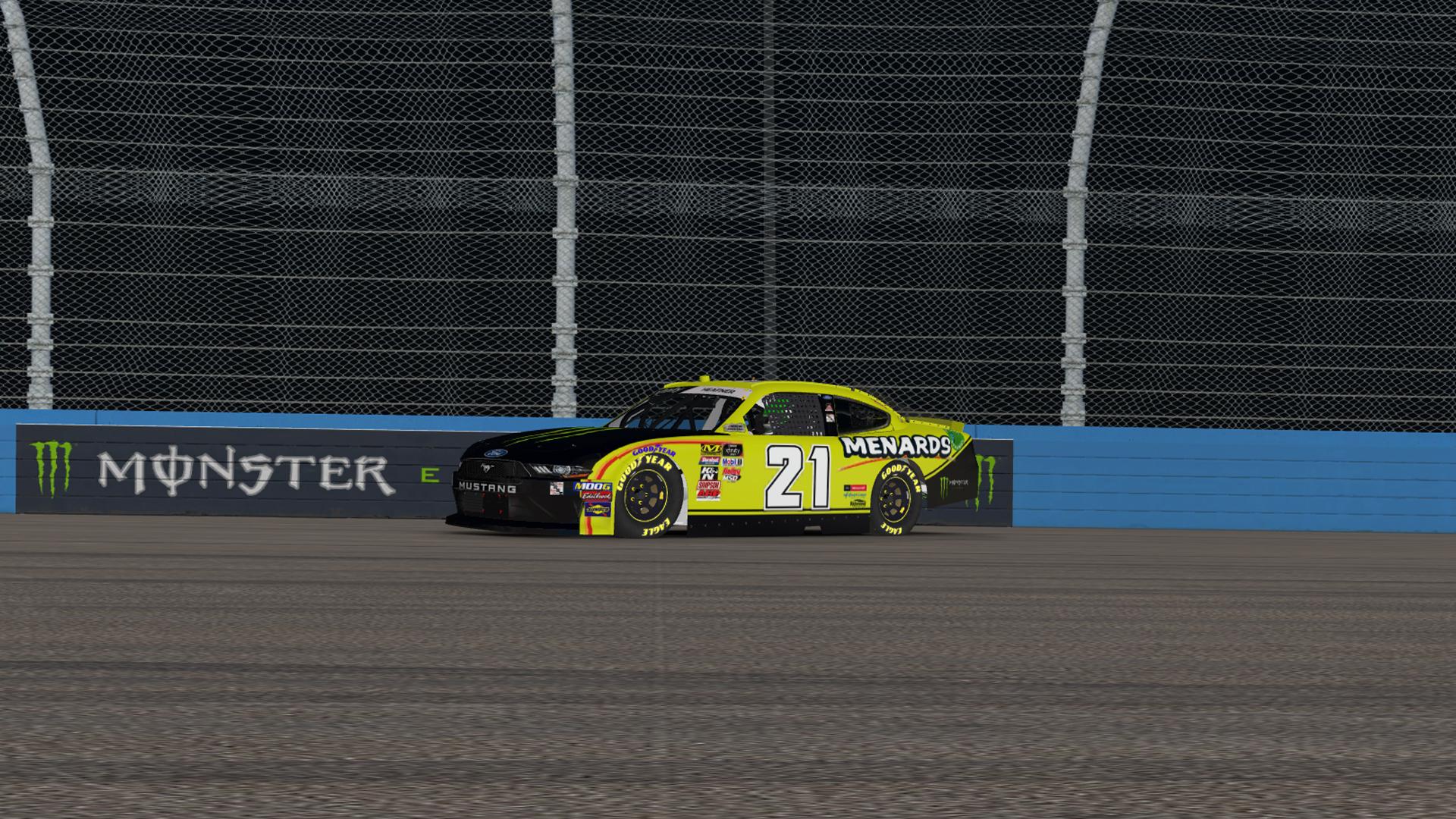 Monster Energy/Menards Mustang by Jacob Heafner - Trading Paints