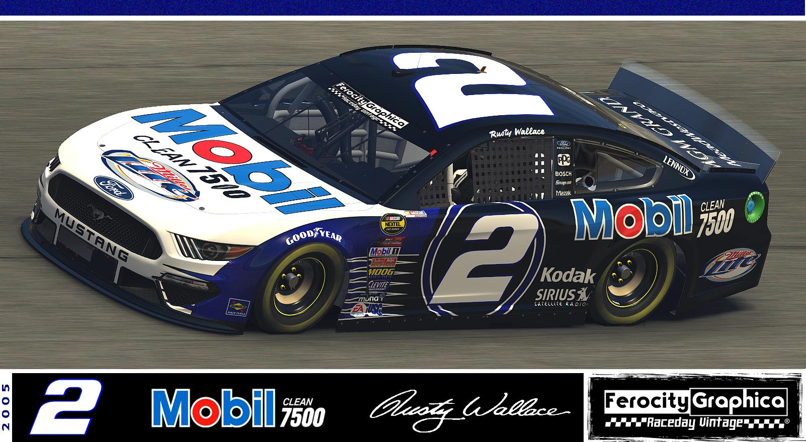 2005 #2 Rusty Wallace Mobil Clean 7500 Ford Nextel Cup by Scott Mitton ...