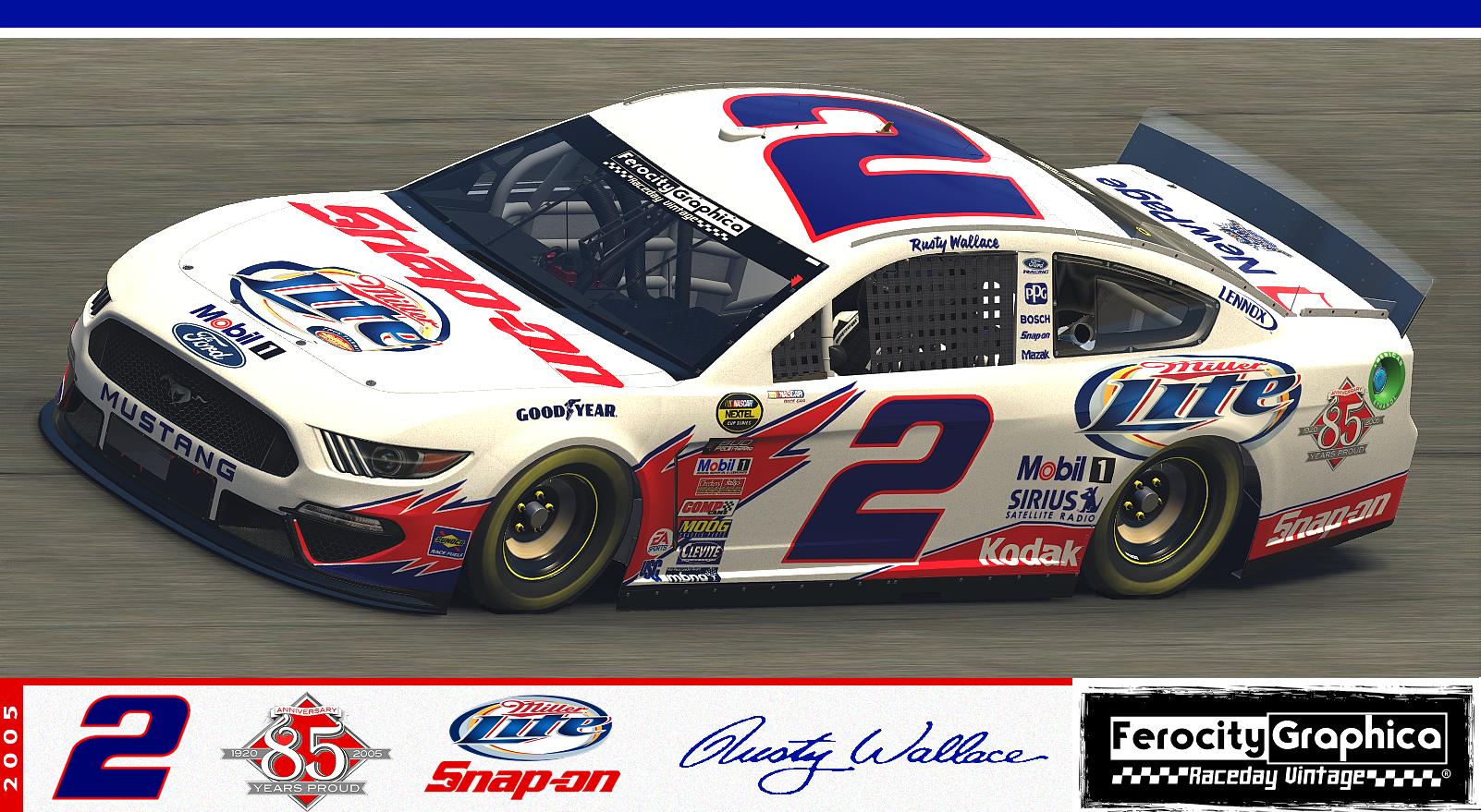 2005 #2 Rusty Wallace Snap-on Ford Nextel Cup by Scott Mitton - Trading ...